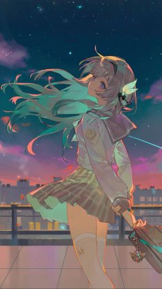 Firefly Under the Starry Sky (HSR) Mobile Live Wallpaper