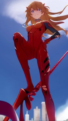 Asuka’s Crimson Resolve (Evangelion) Mobile Live Wallpaper