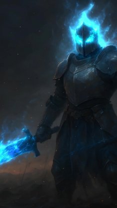 Fallen Knight Blossom Field Mobile Live Wallpaper