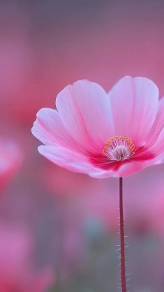 Pink Cosmos Flower Mobile Live Wallpaper