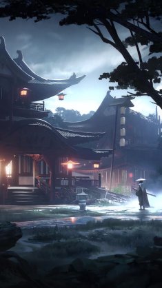 Tsushima Silent Temple Mobile Live Wallpaper