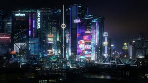 Neon Light City Live Wallpaper