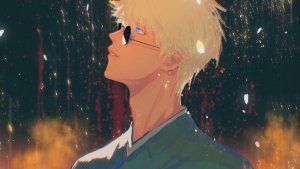 Vampire Satoru Gojo In Mask At Night(Jujutsu Kaisen) Live Wallpaper