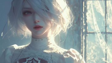 2B in White Silence Live Wallpaper