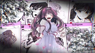 Smiling Waguri Kaoruko Live Wallpaper