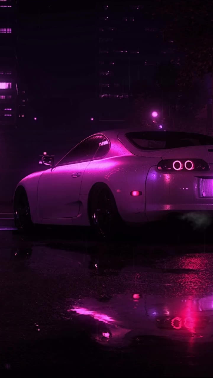 Toyota Supra Neon Lights 4k Wallpapers Hd Wallpapers
