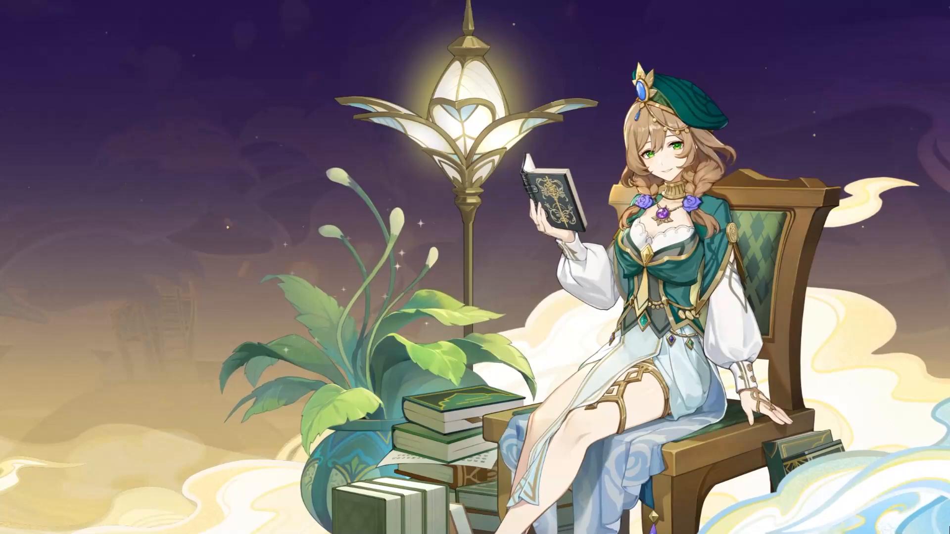 Lisa Bookworm Beauty Live Wallpaper