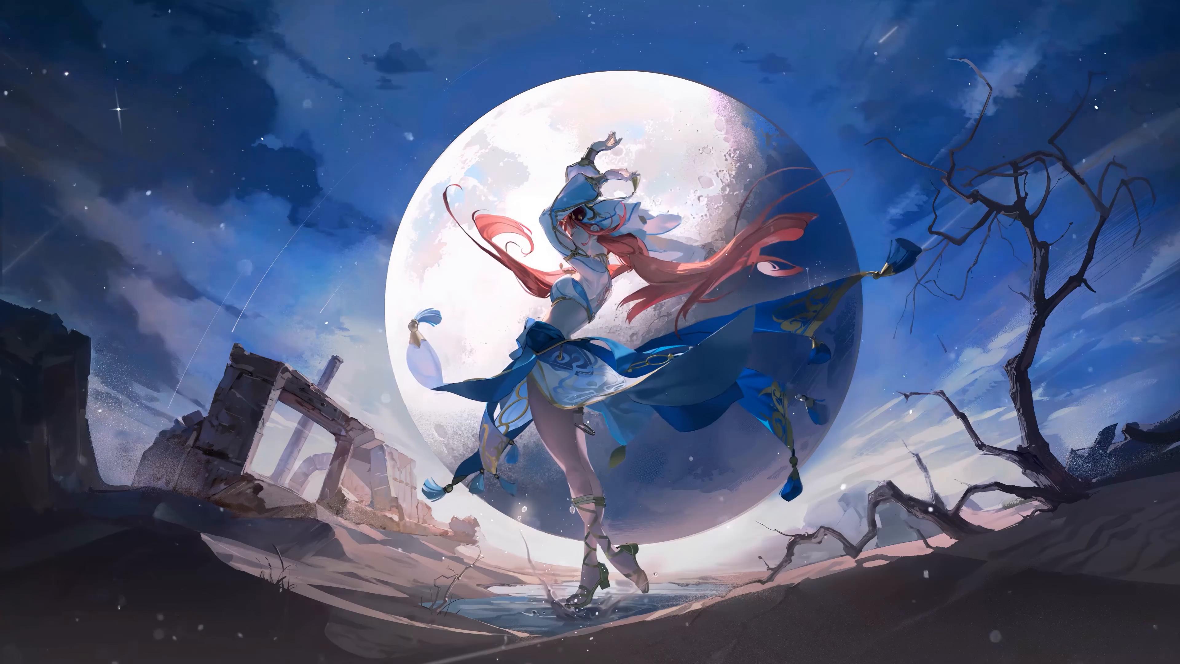 Nilou Full Moon Dancer Live Wallpaper