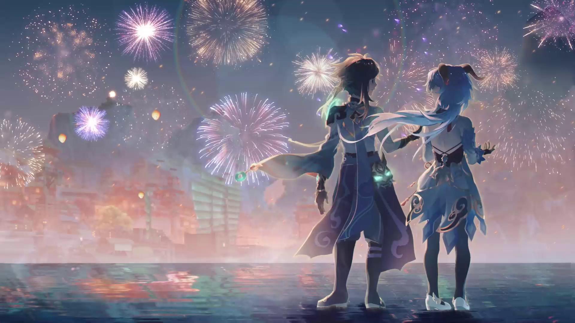 Ganyu & Xiao: A Salute to Heroes Live Wallpaper