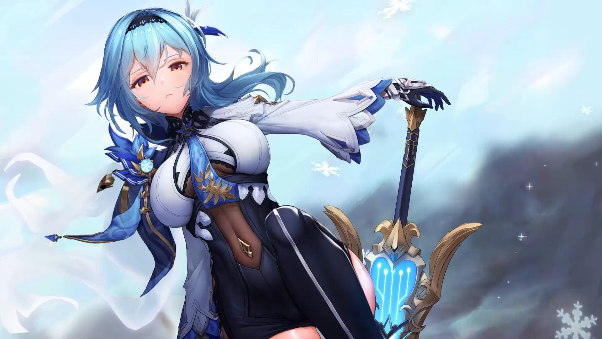 Eula's Frosty Blade Live Wallpaper