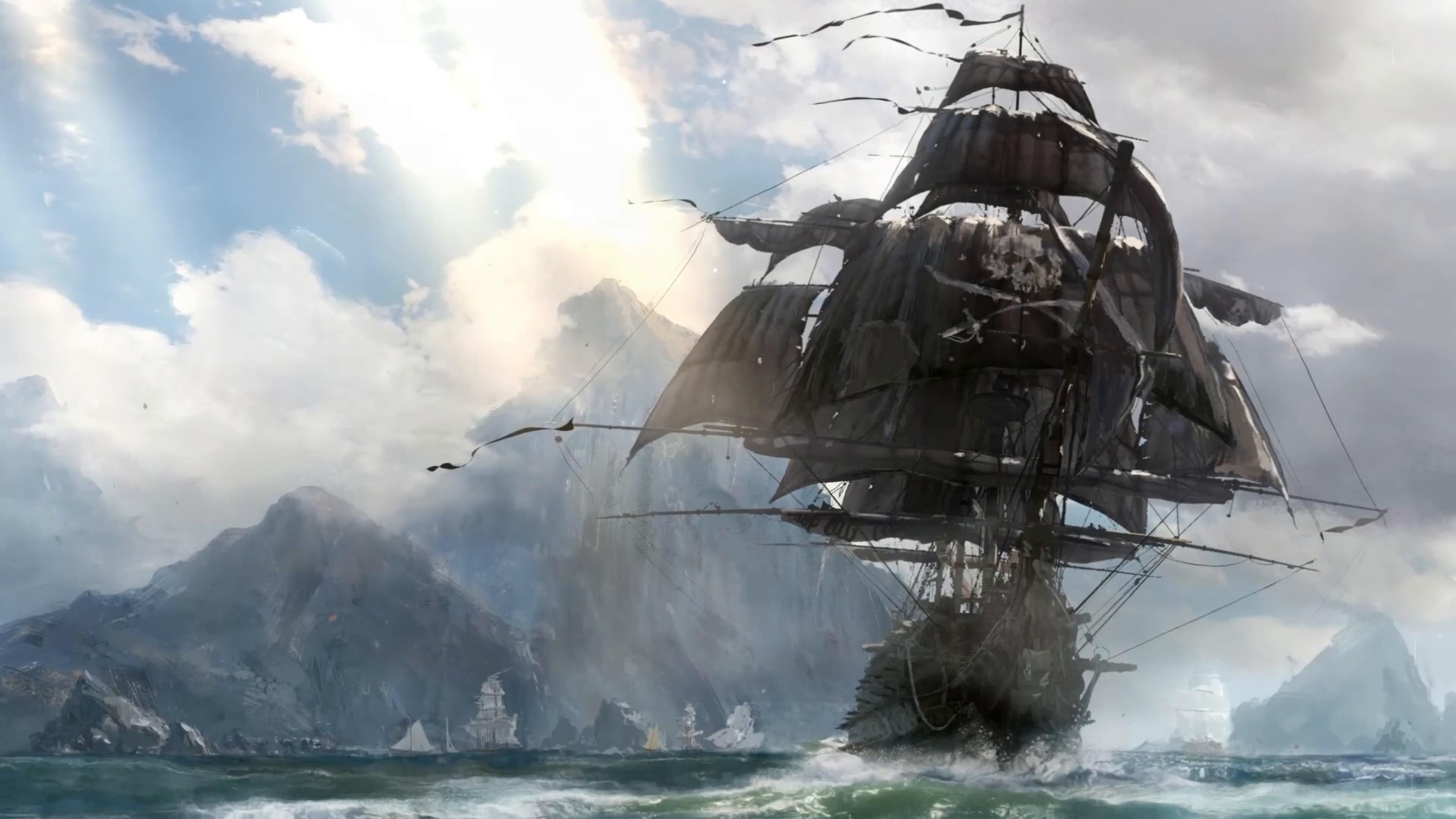 Pirate Ship (Skull and Bones) Live Wallpaper