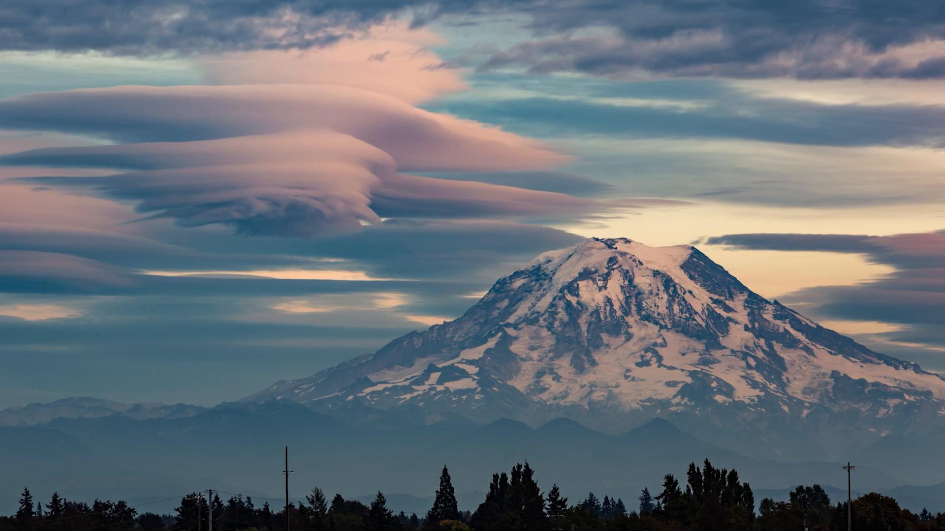 Snow Mountain and Sky Live Wallpaper