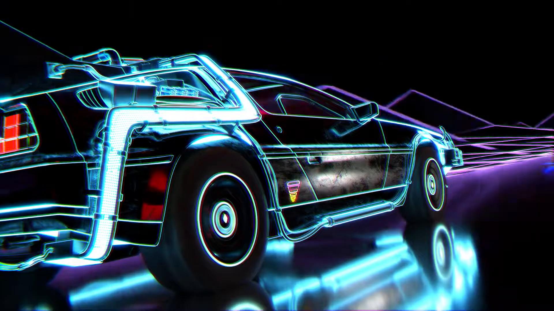 Neon-Lit Ride Live Wallpaper