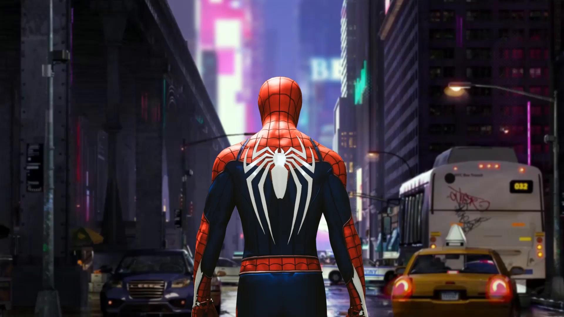 Spider-Man on the Street Live Wallpaper