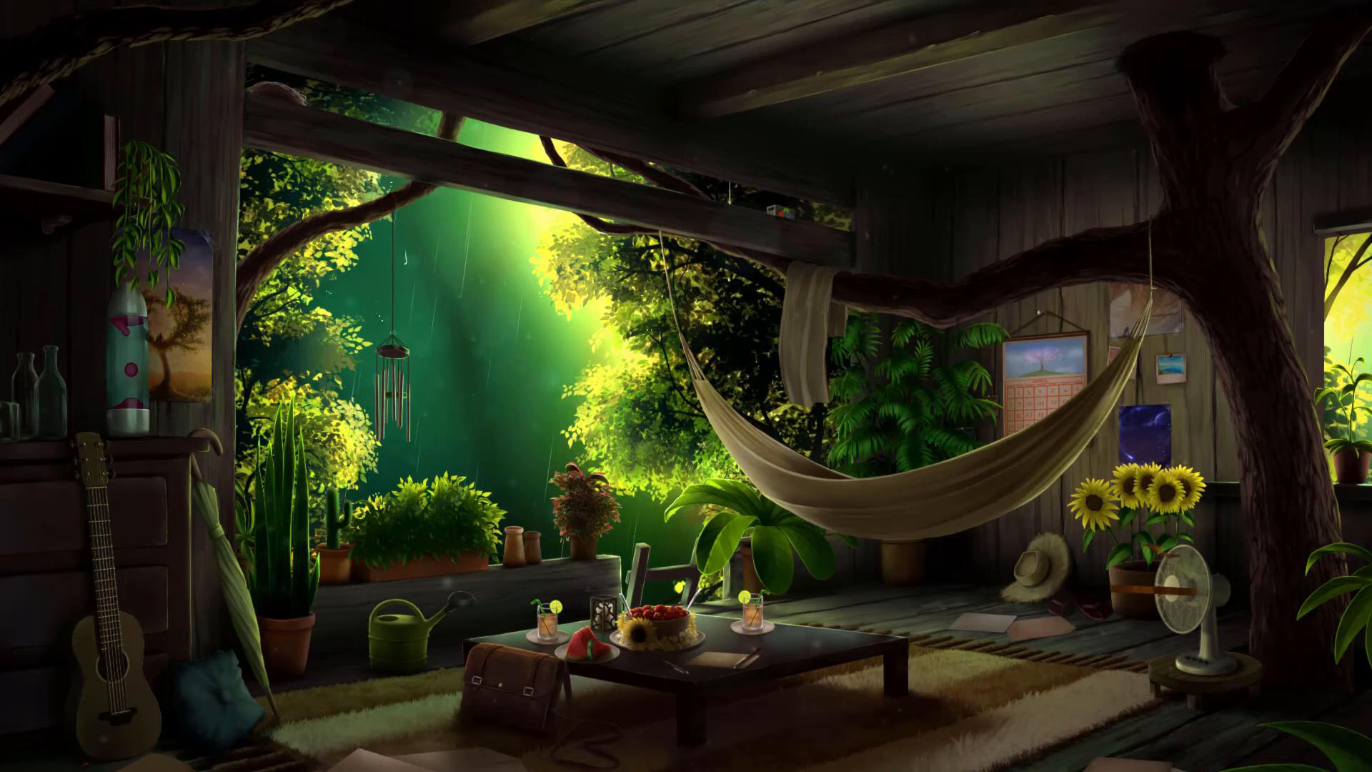 Treehouse in Summer Live Wallpaper
