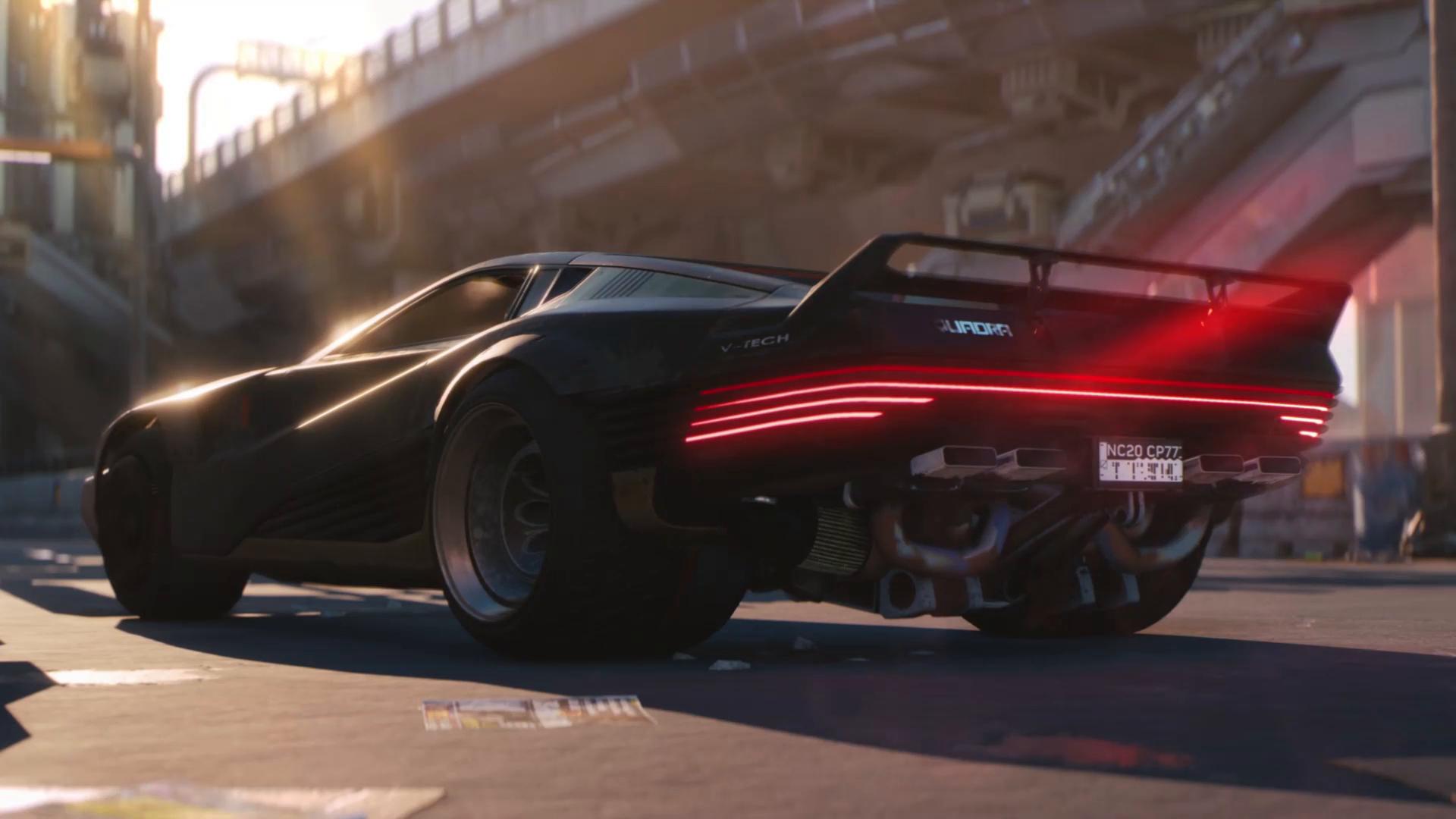Car in Cyberpunk 2077 Live Wallpaper