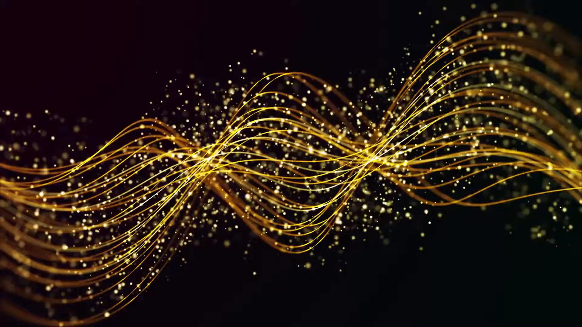 Gold Particle Animated Wallpaper