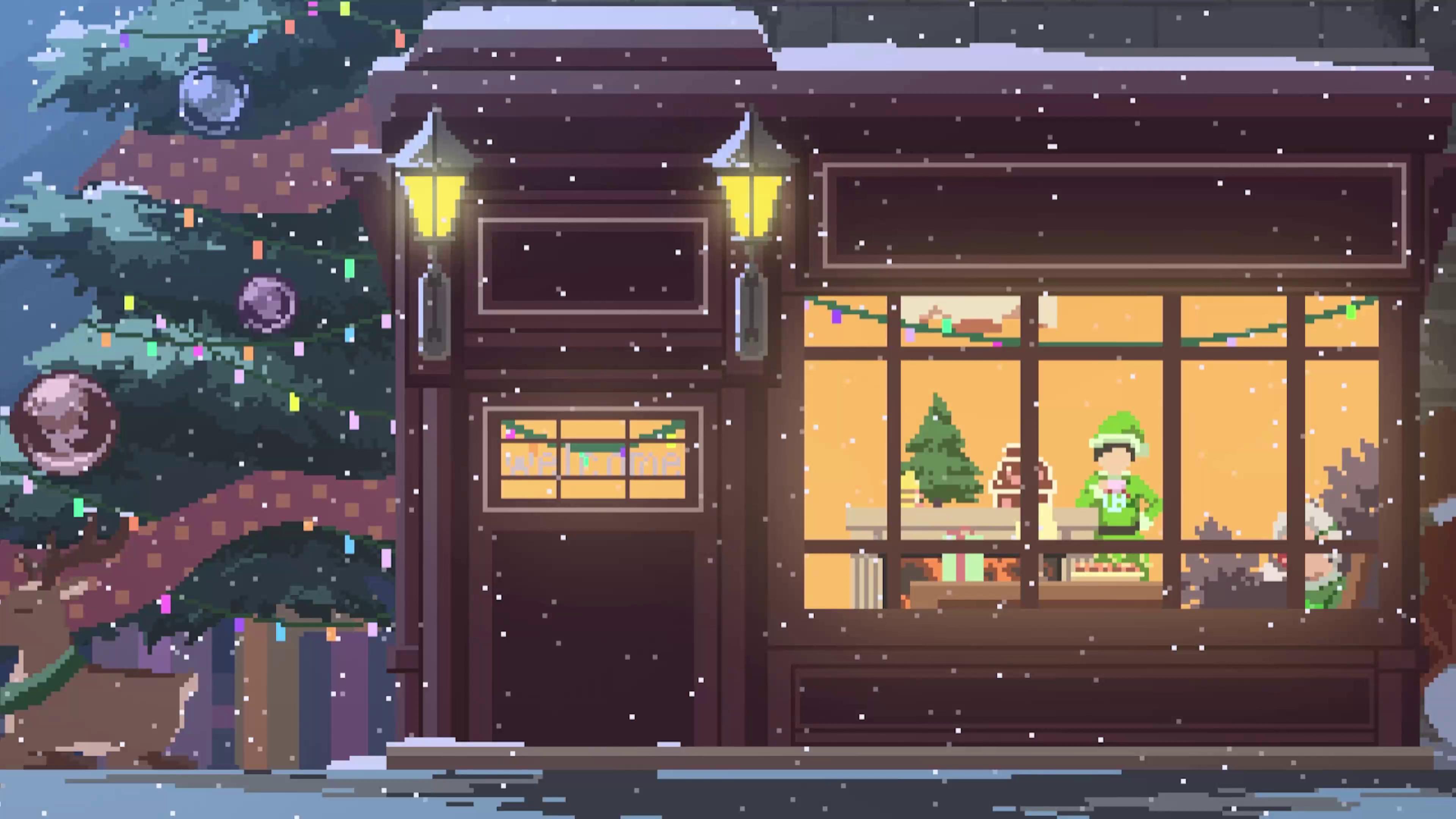 Christmas Cafe Live Wallpaper