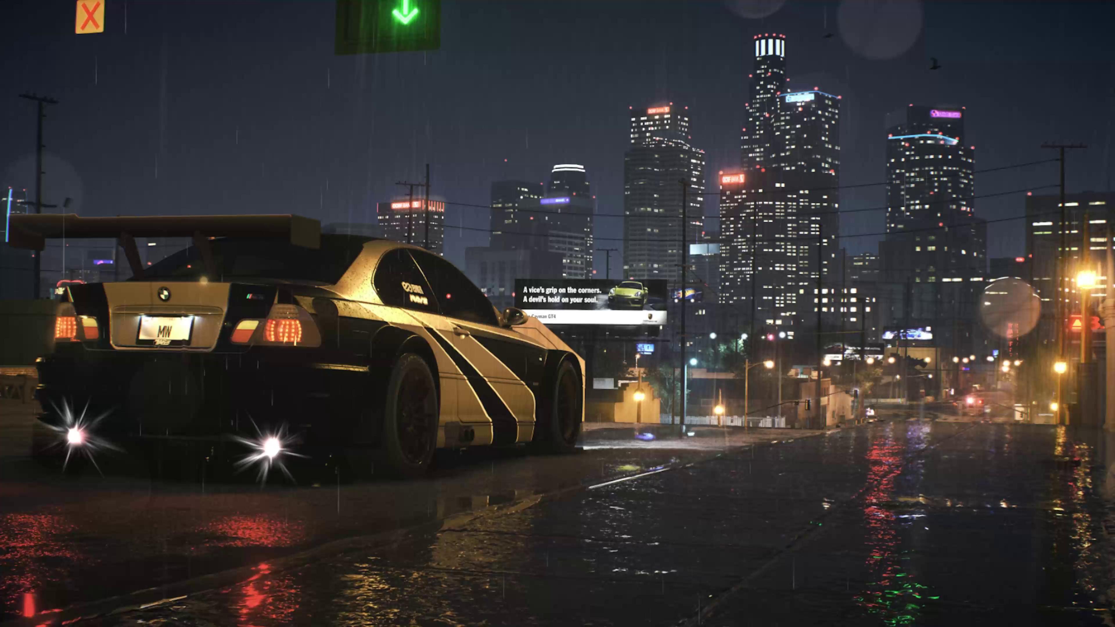 BMW M3 in Rain Live Wallpaper