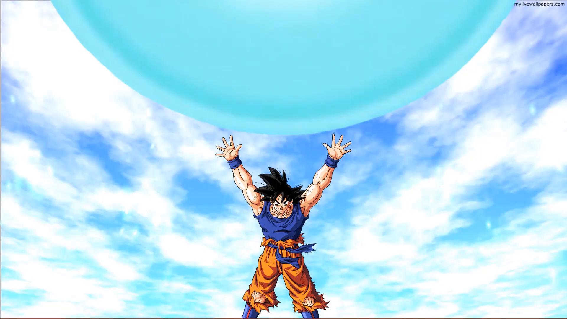 Goku Gathering Energy (Dragon Ball) Mobile Live Wallpaper