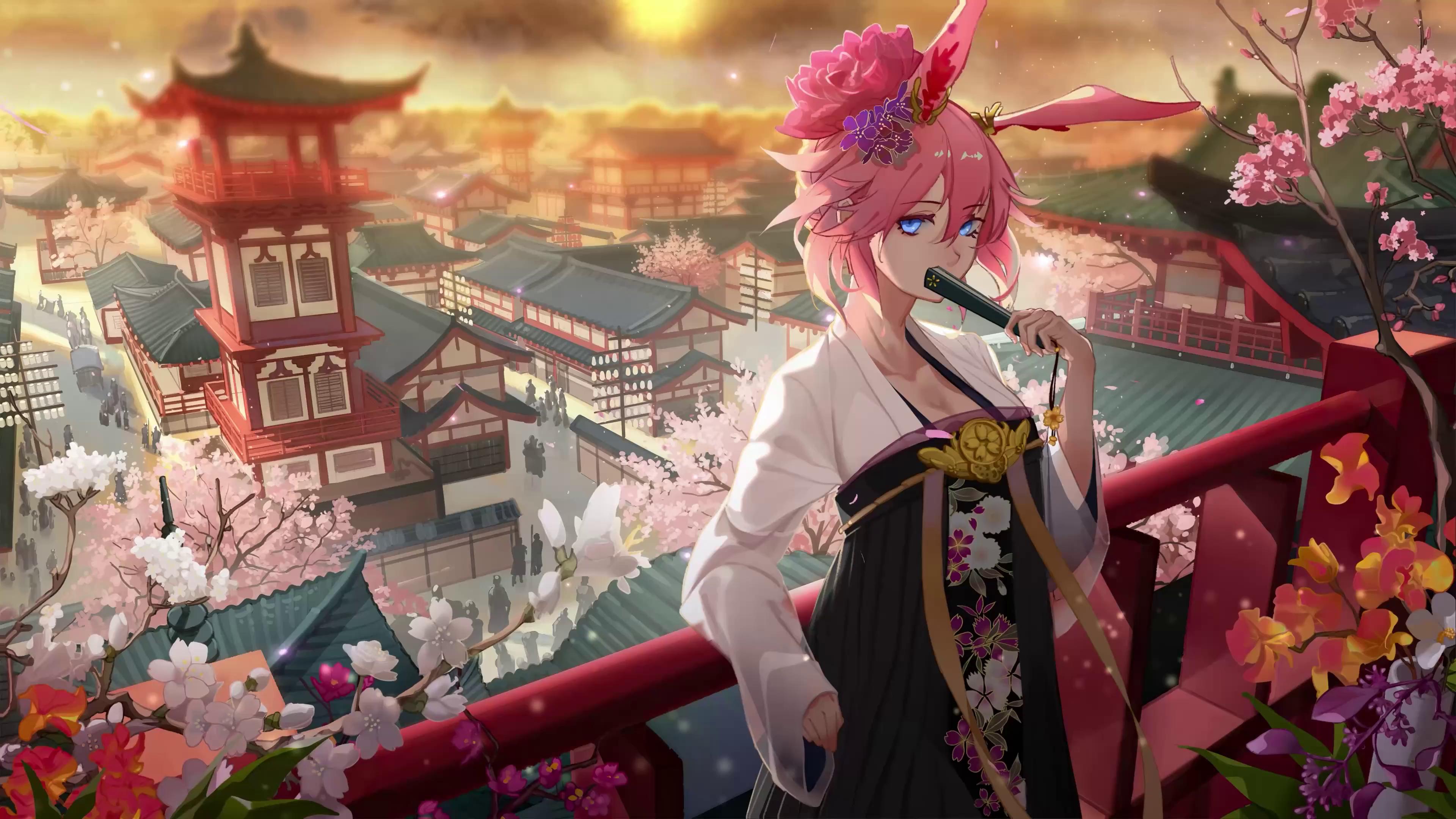 Yae Sakura Blossom Live Wallpaper