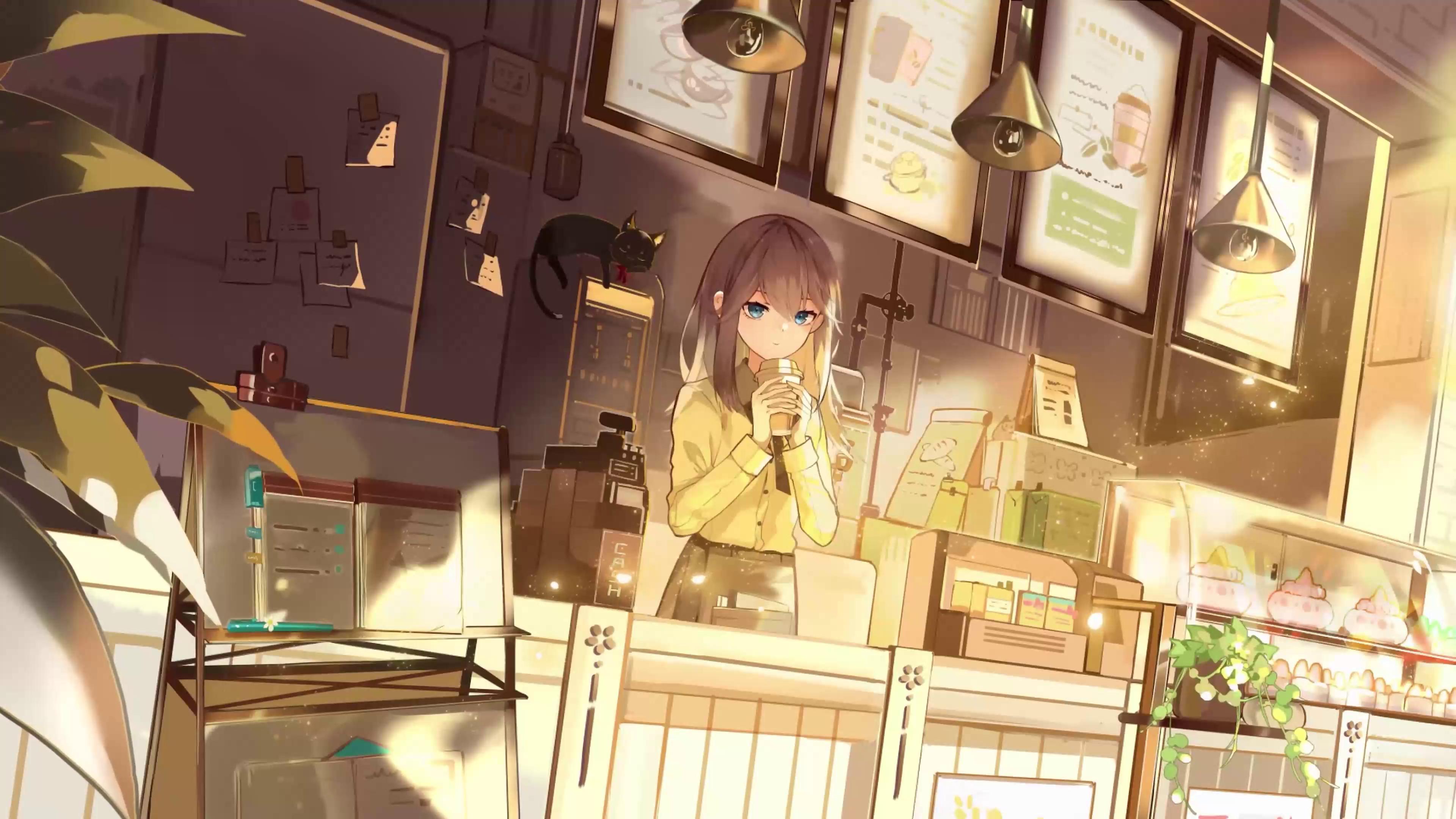 Morning Coffee Shop Live Wallpaper
