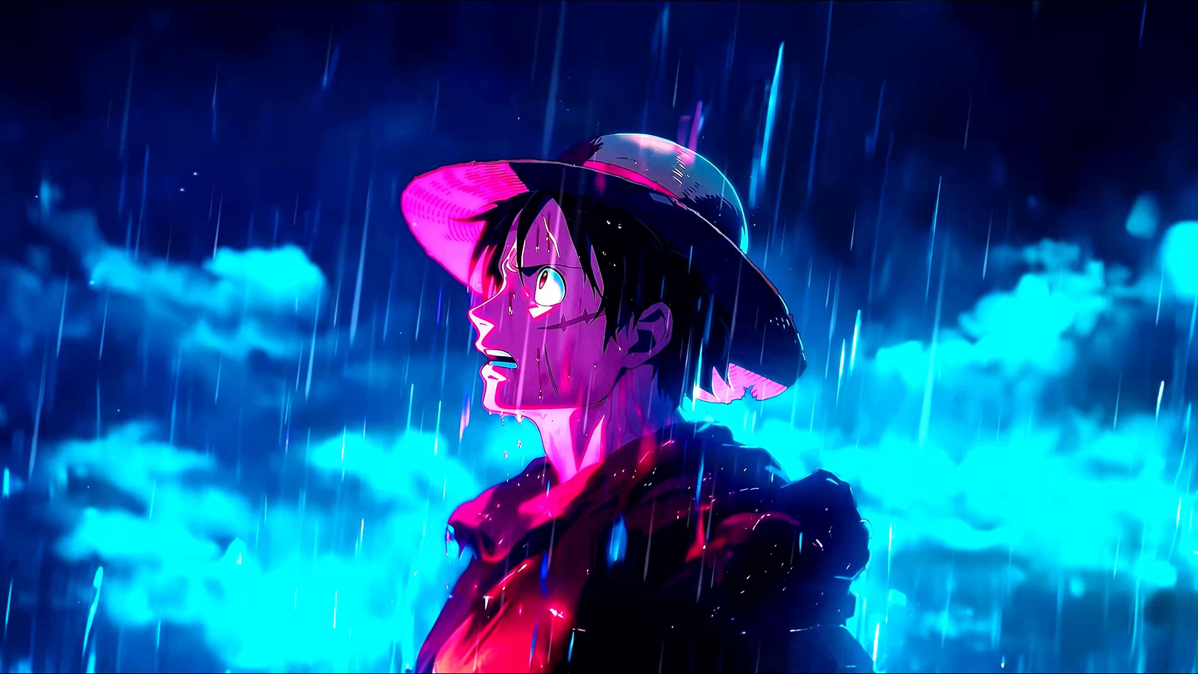 Luffy's Rainy Adventure Live Wallpaper