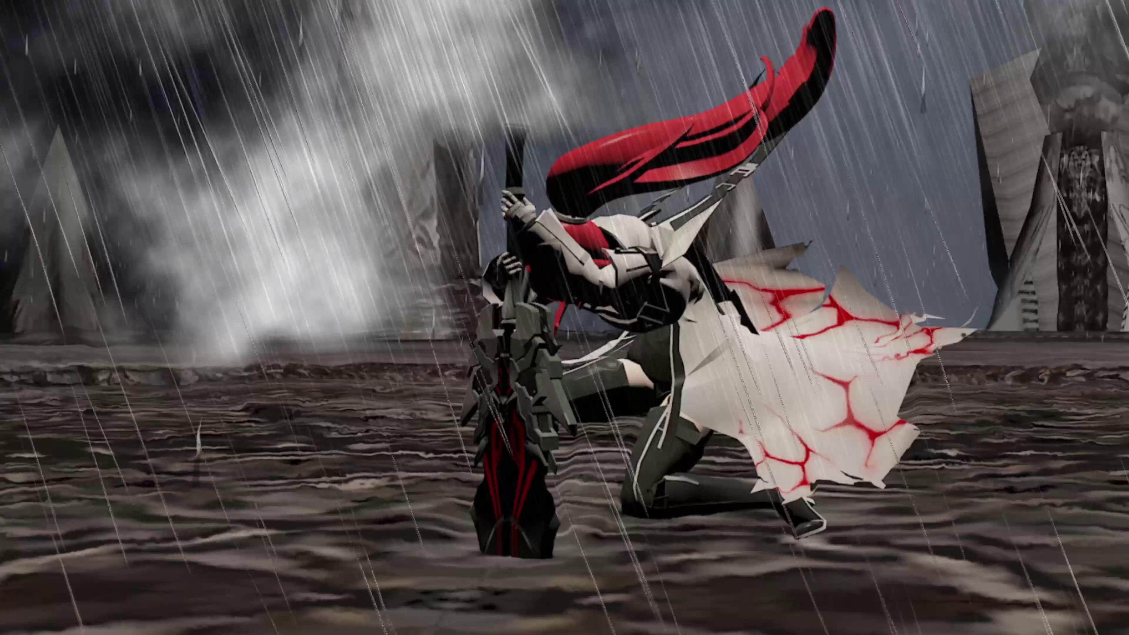 Warrior Under the Rain Live Wallpaper