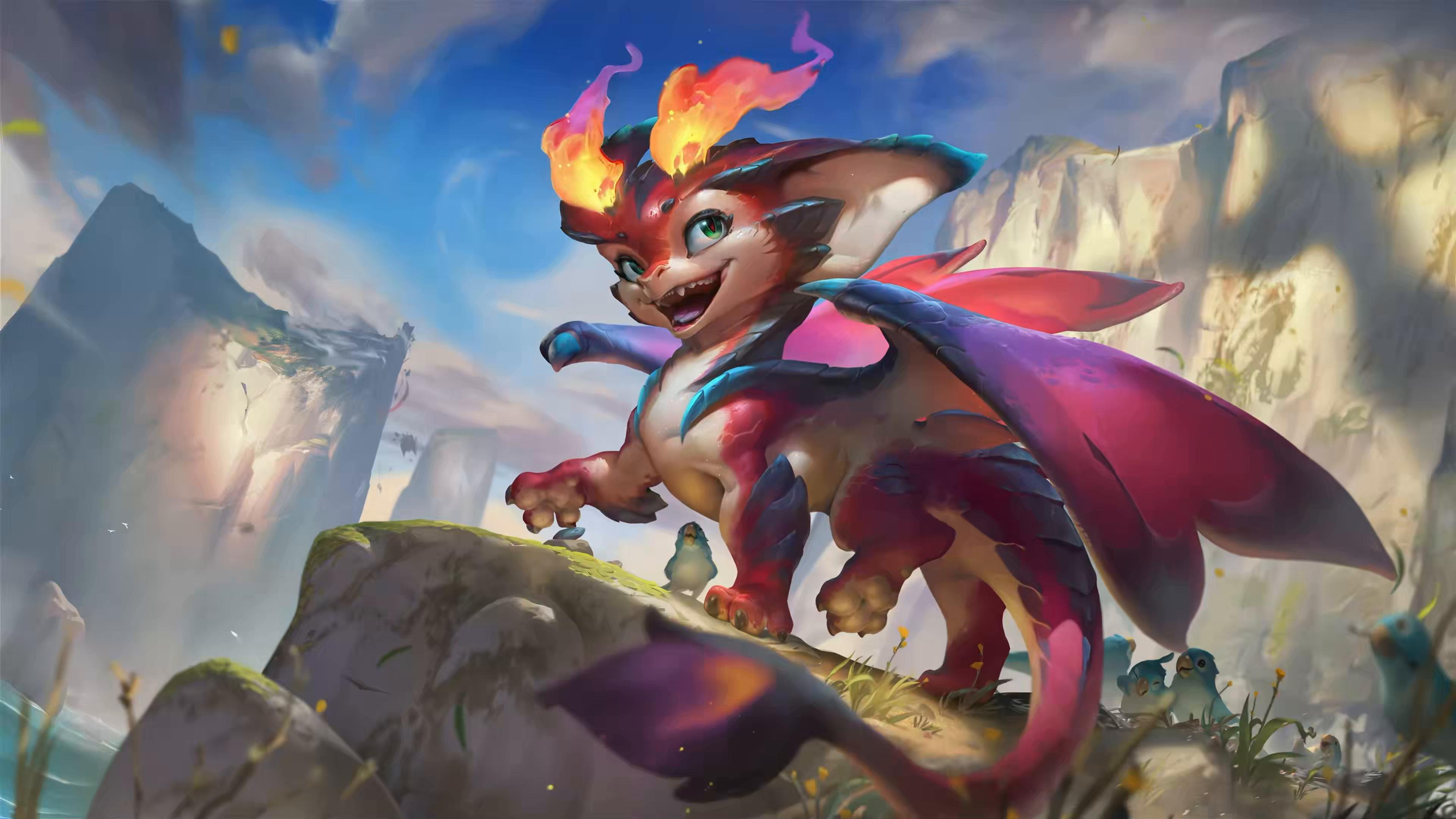 Smolder the Fiery Fledgling Live Wallpaper