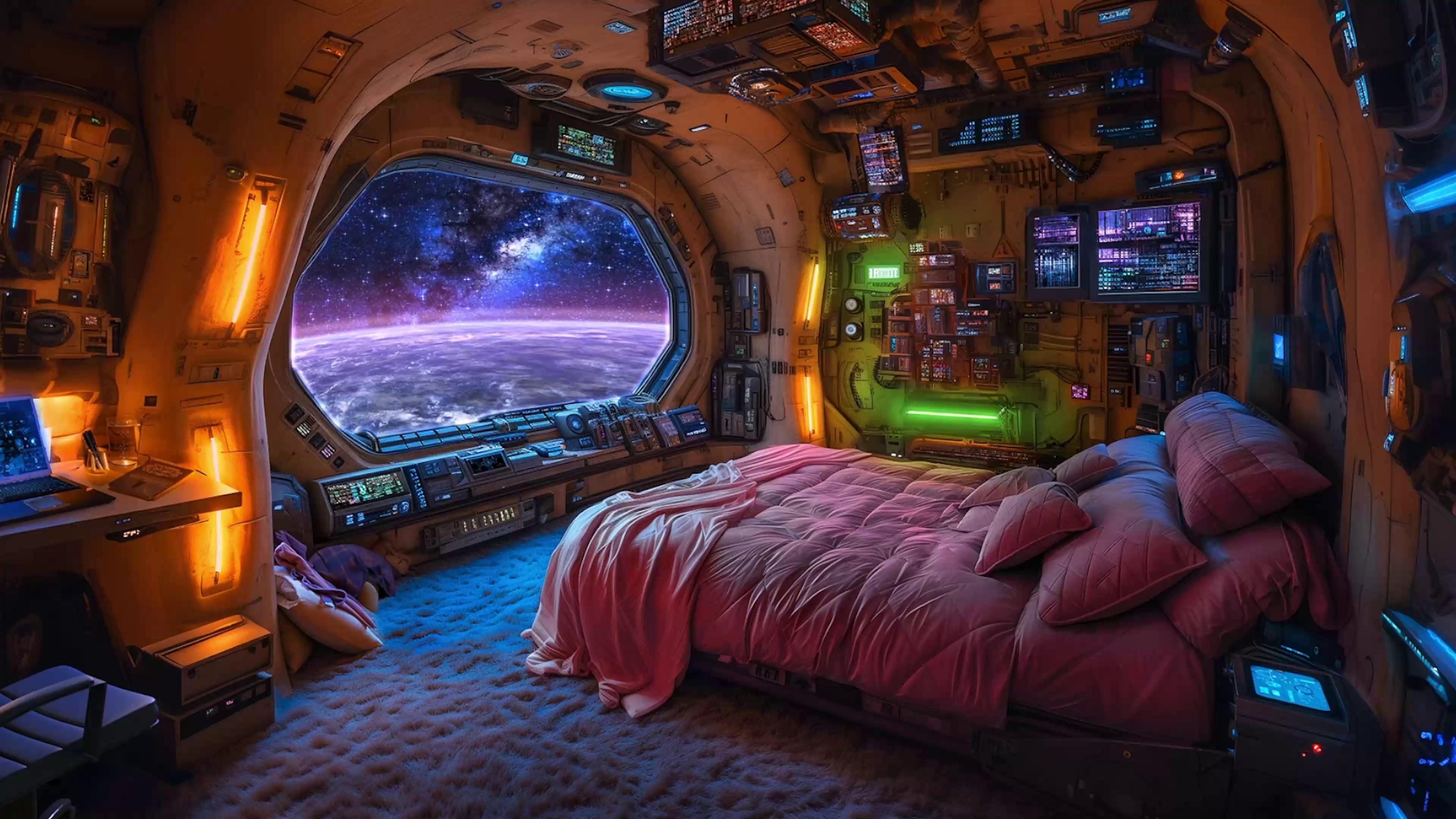 Orbital Space Room Live Wallpaper