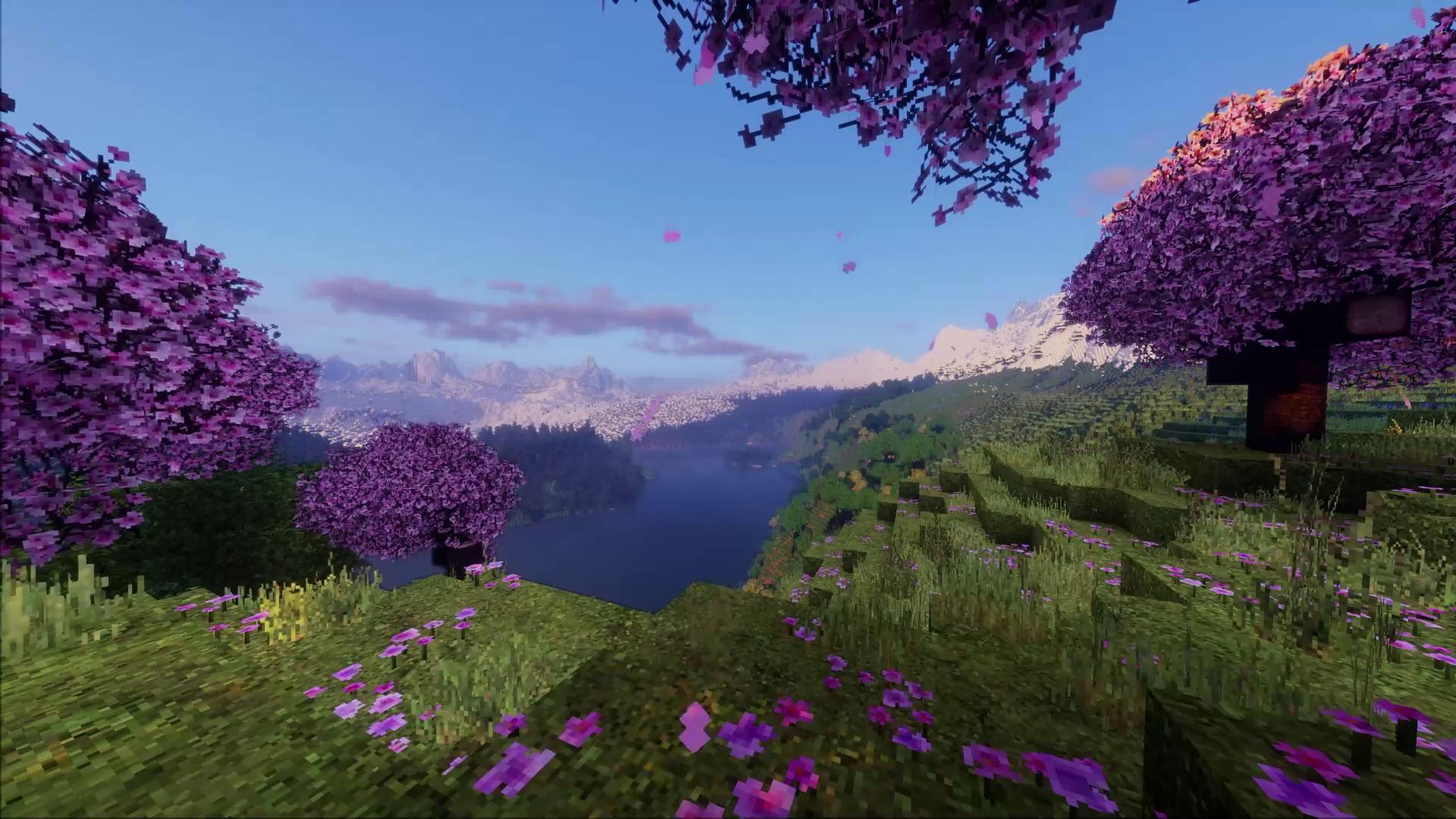 Sakura Forest (Minecraft) Live Wallpaper