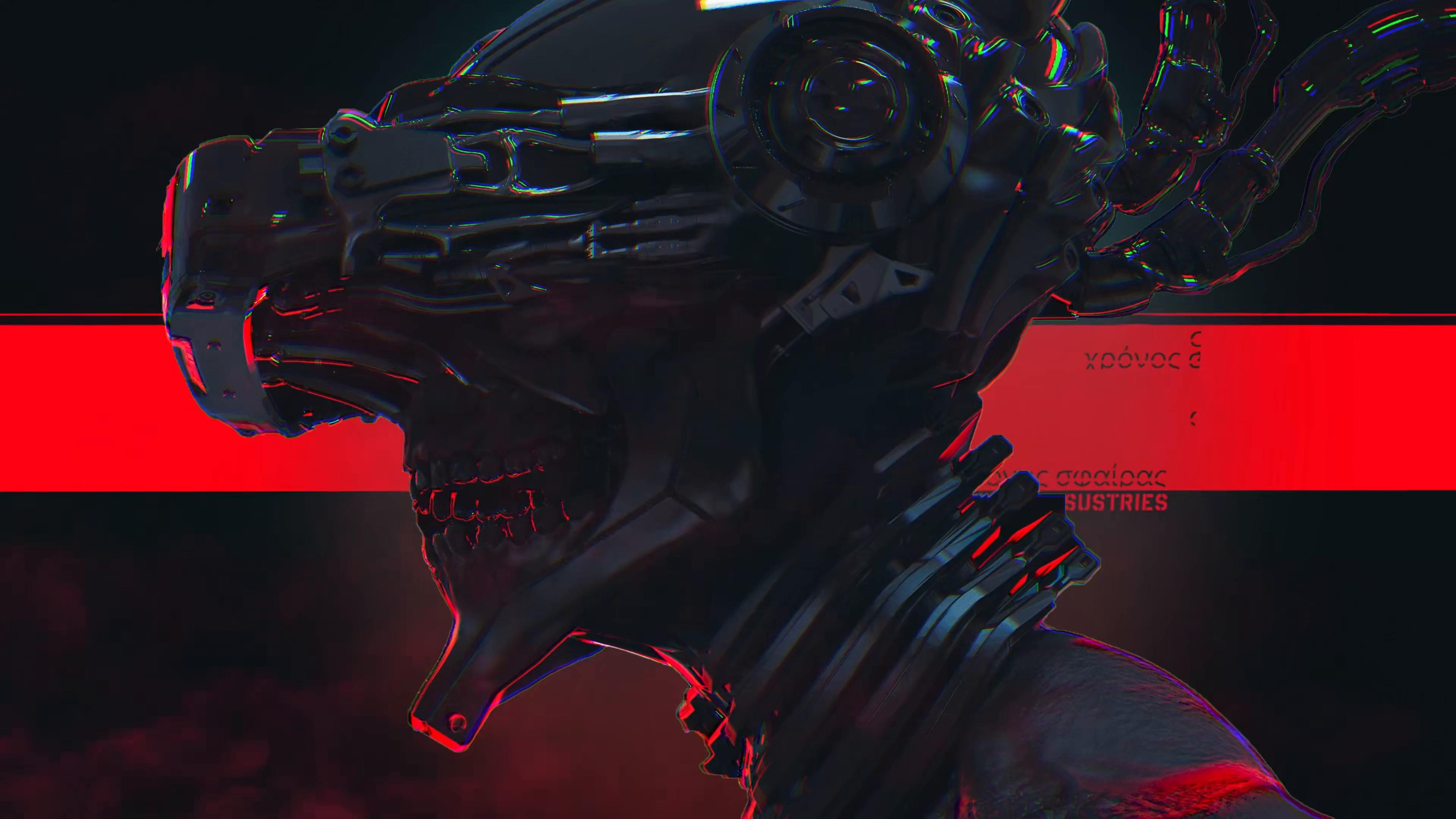 Robot Skull Wallpaper