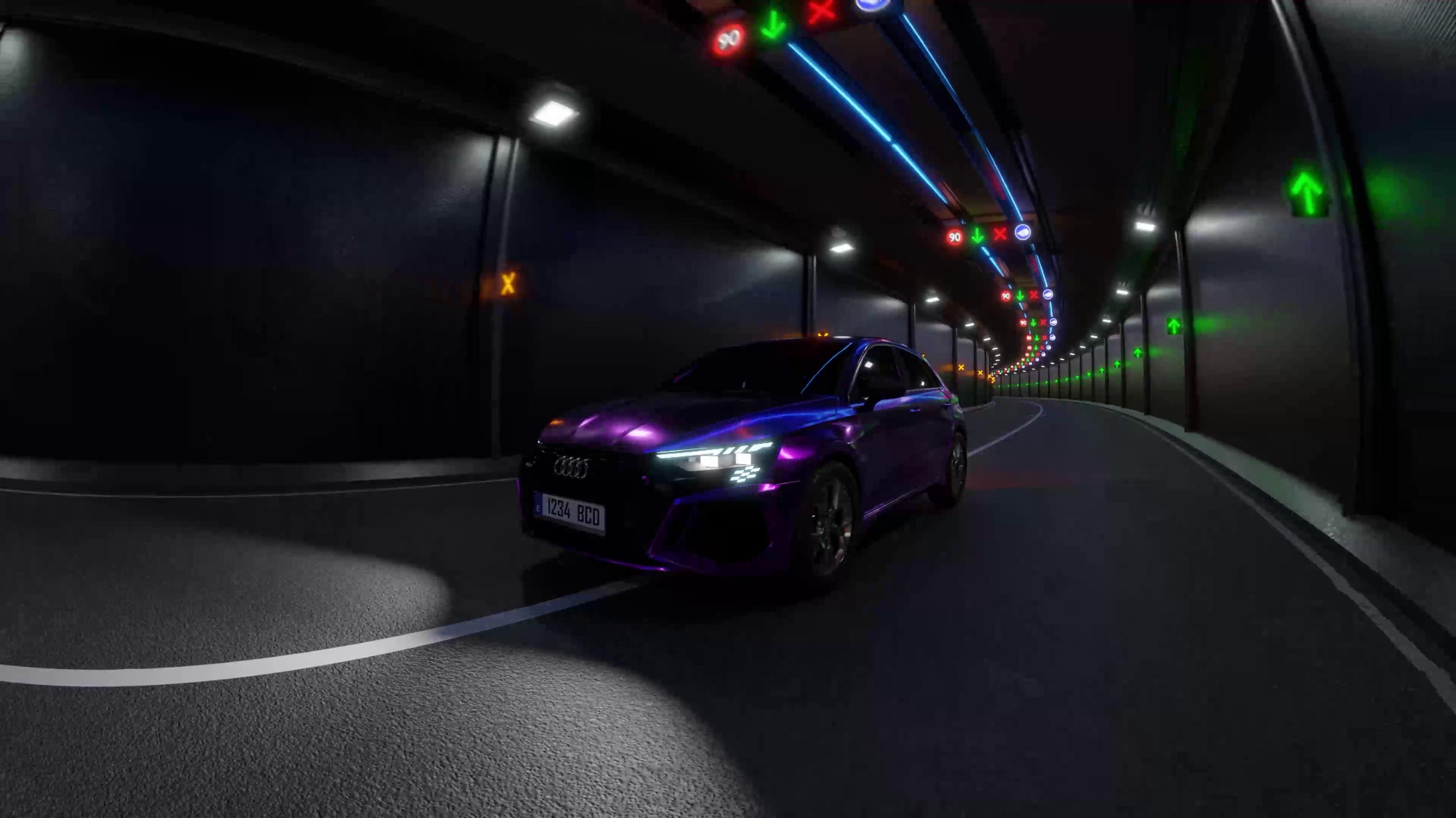 Audi RS3 Velvet Purple Live Wallpaper