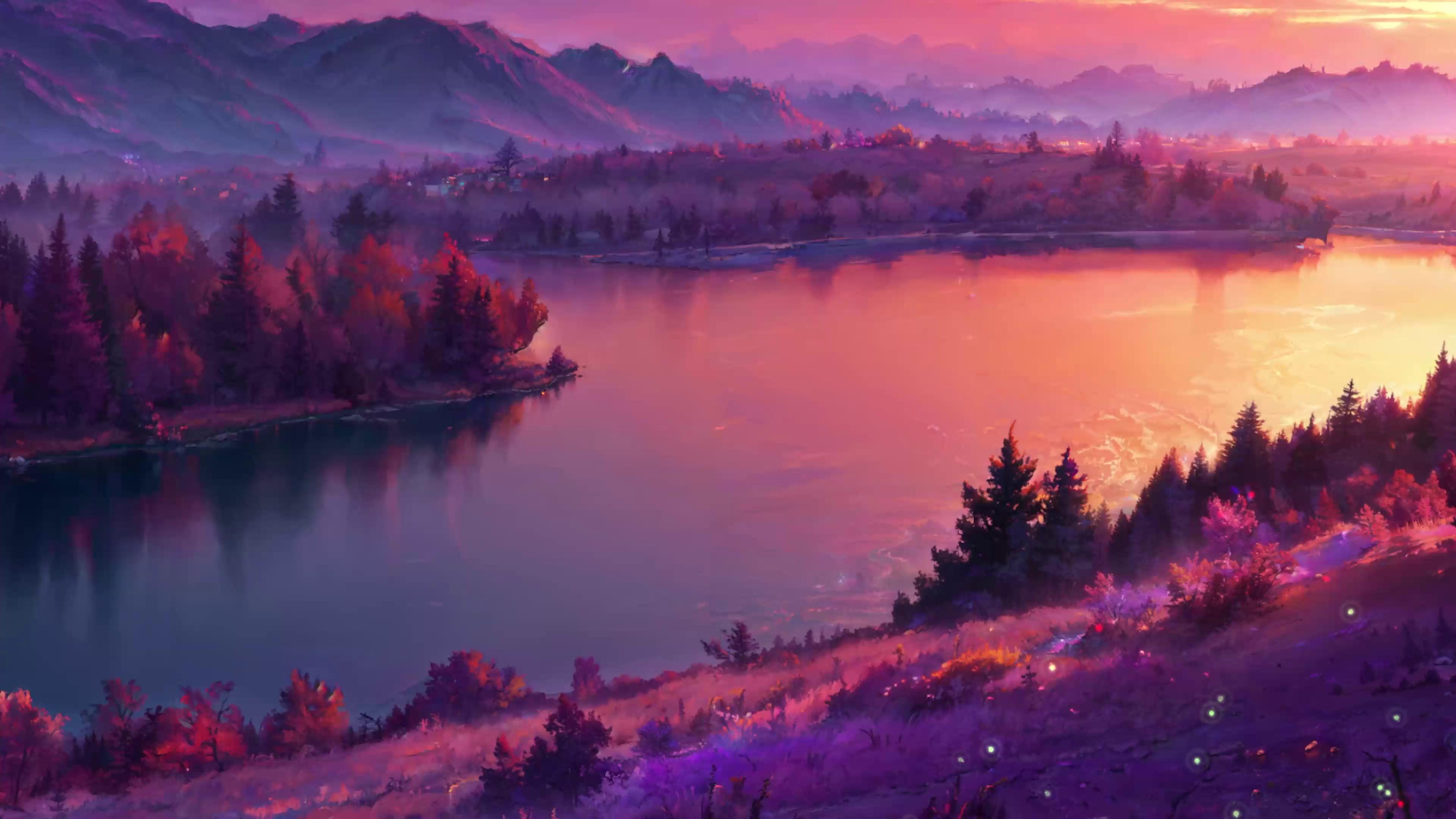 Purple Wild Nature Live Wallpaper