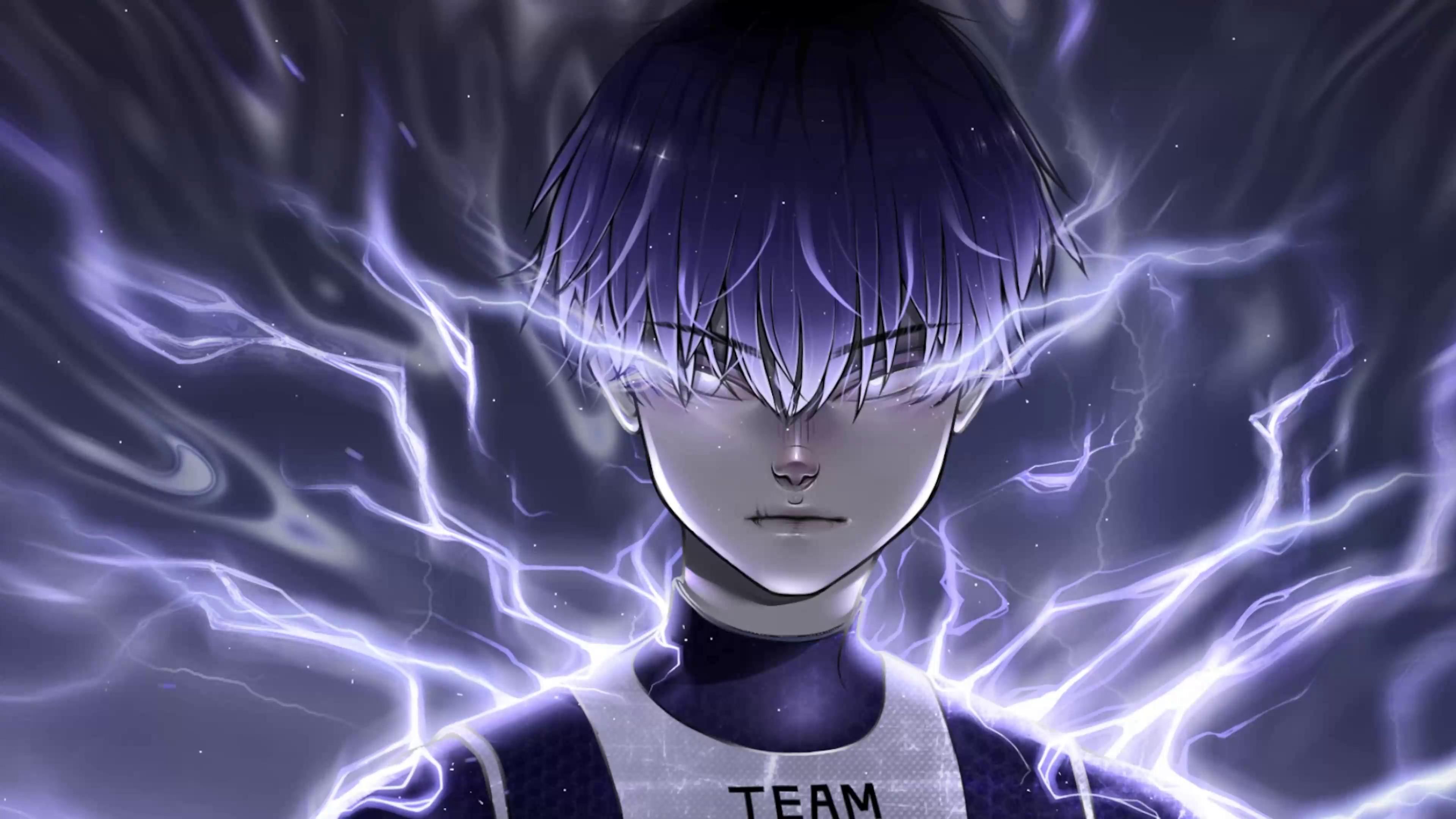 Blue Lock Purple Glow Live Wallpaper