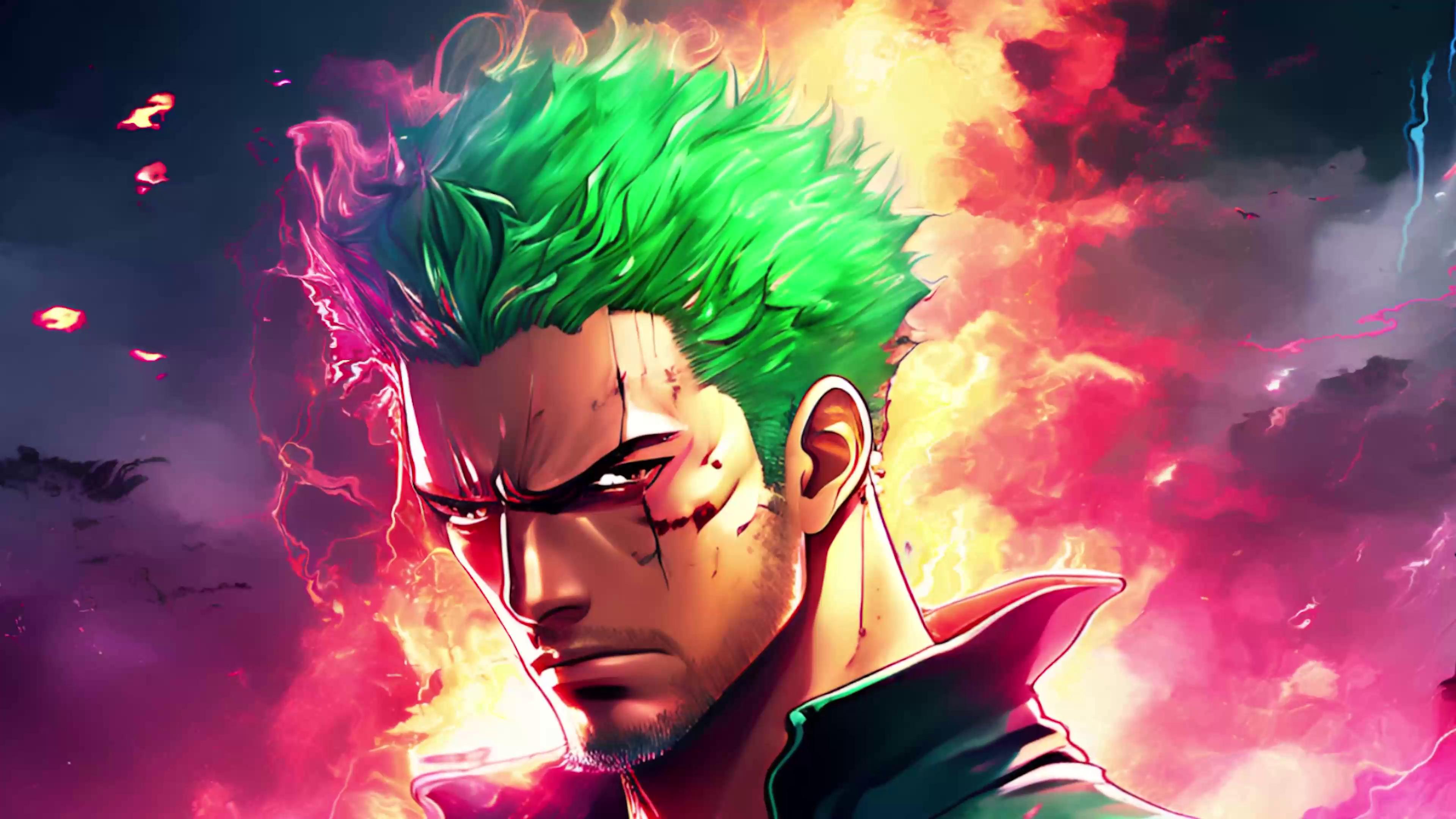 Roronoa Zoro With Scar Live Wallpaper