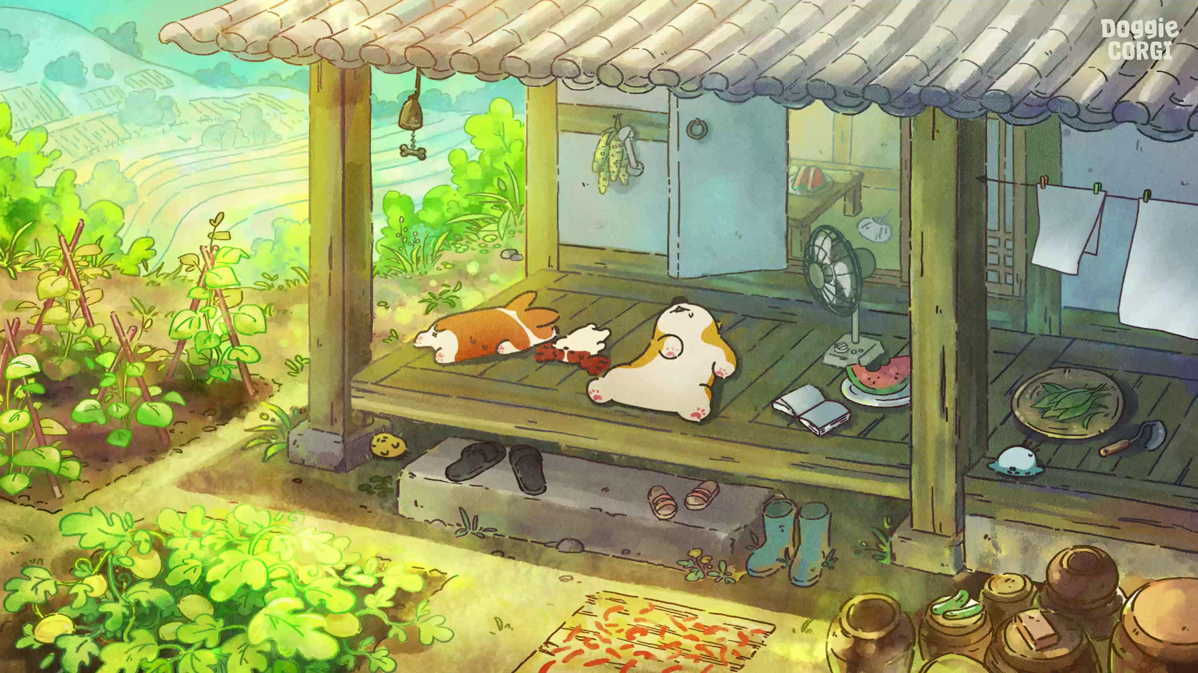 Corgi Sleeping Live Wallpaper