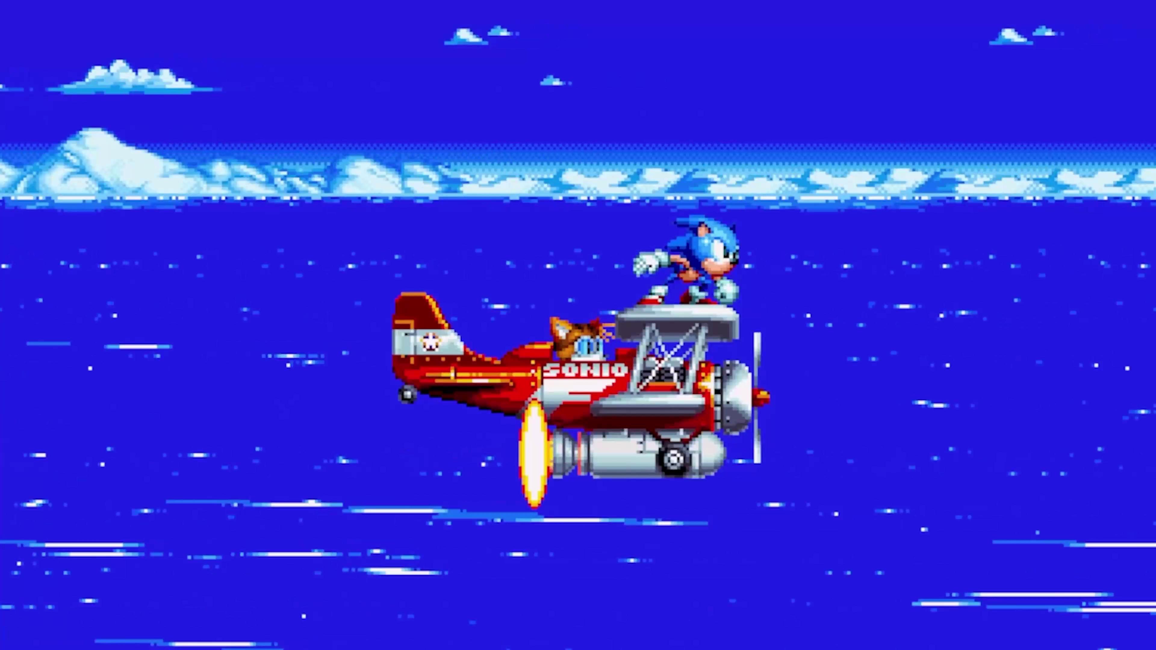 Sonic on Plane Live Wallpaper