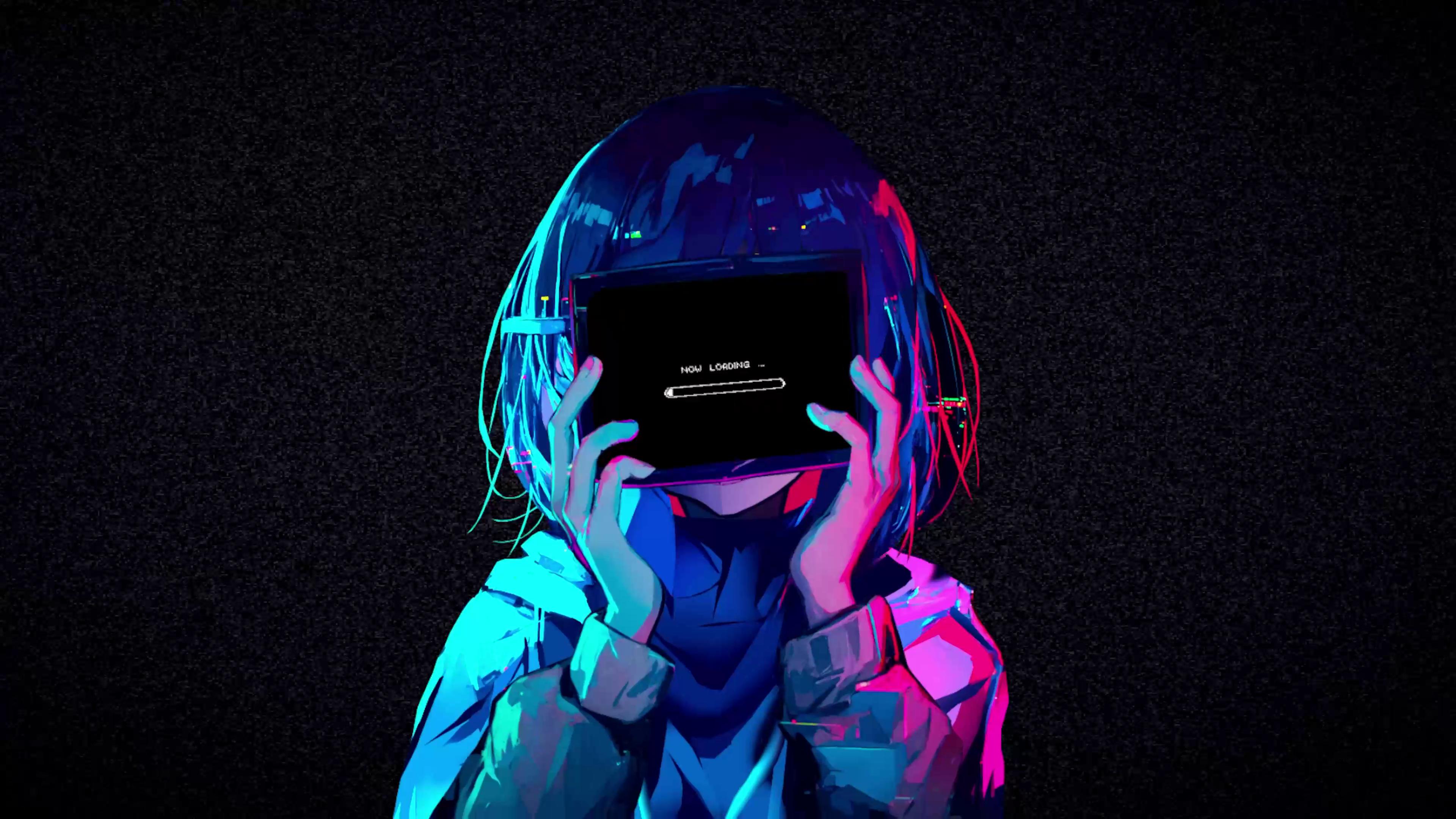 Anime Girl Loading System Live Wallpaper