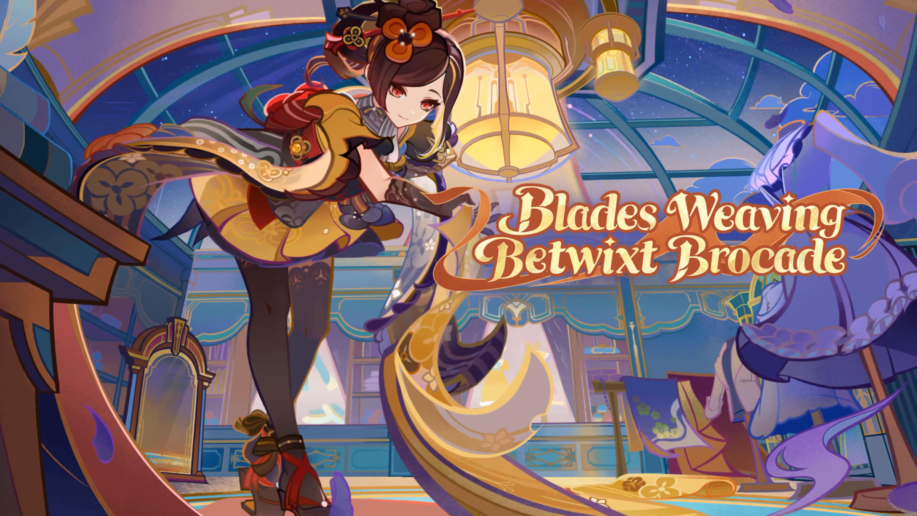 Chiori - Blades Weaving Betwixt Brocade Live Wallpaper