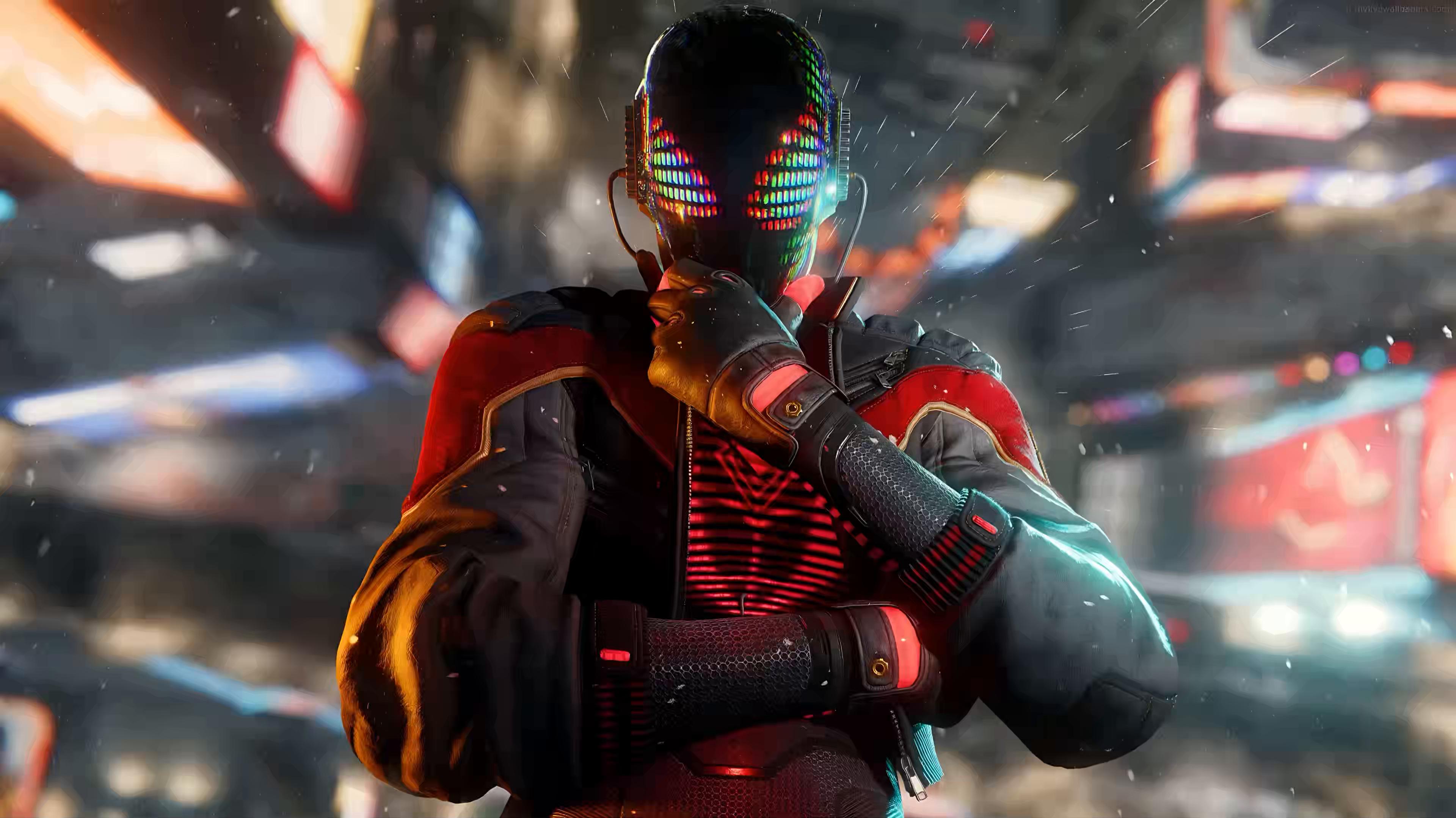 Miles Morales Cyberpunk Live Wallpaper