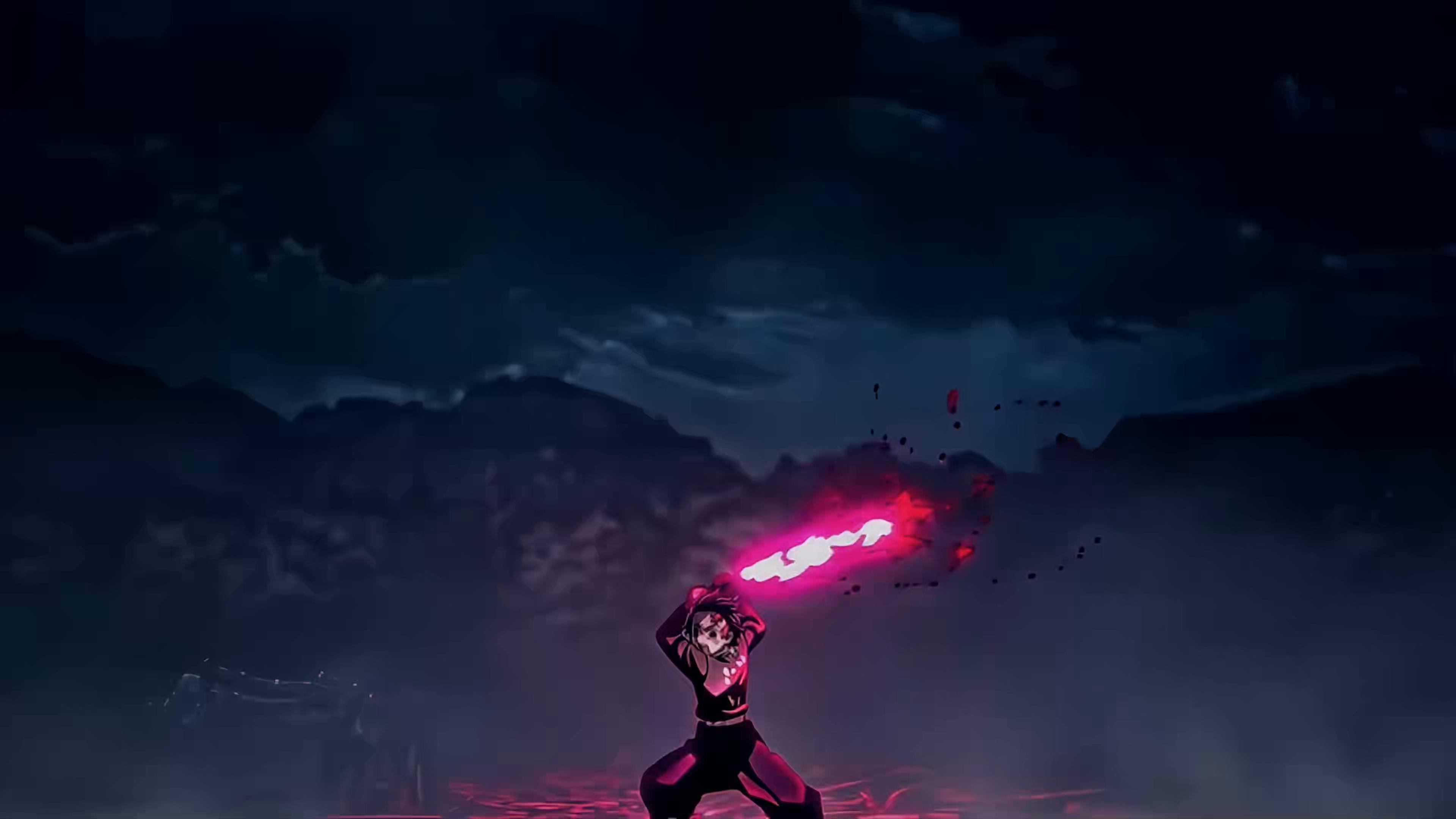 Tanjiro in Battle Live Wallpaper