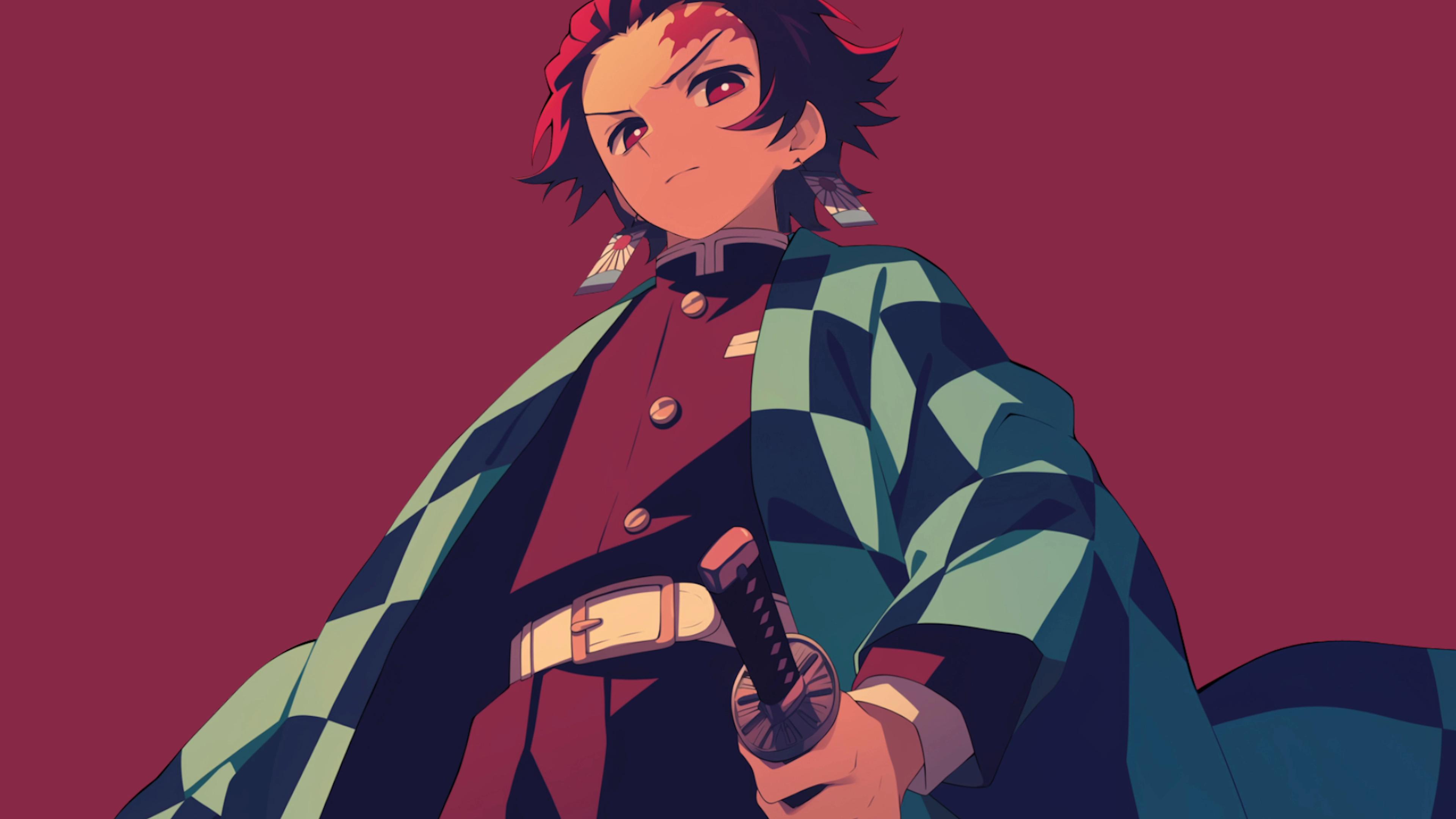 Tanjiro Blinking Eyes Live Wallpaper