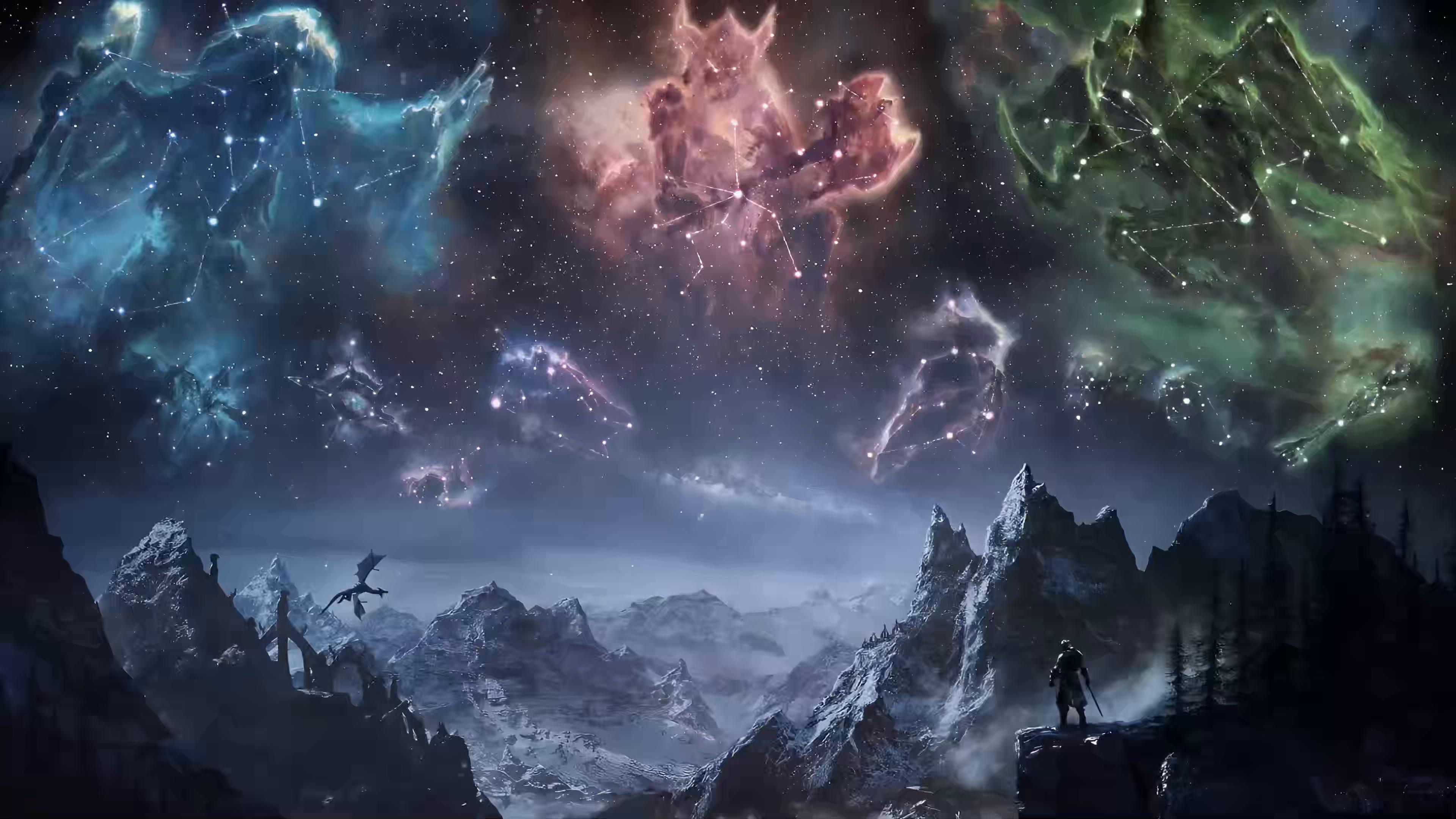 Skyrim Night Sky Live Wallpaper