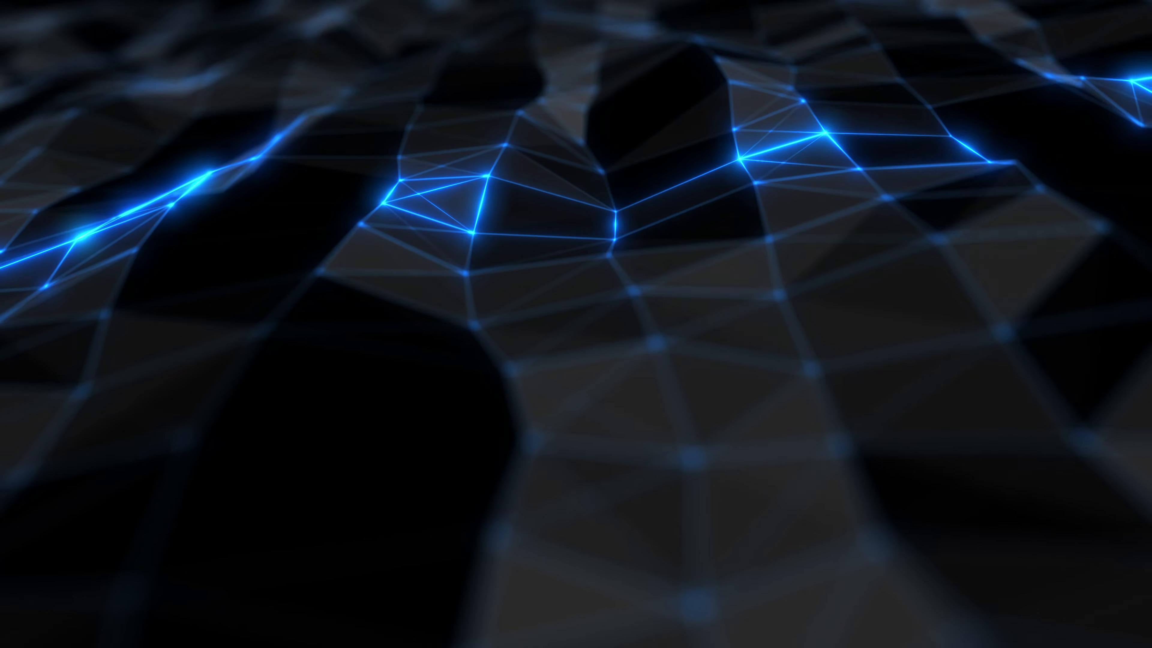 Blue Polygon Live Wallpaper