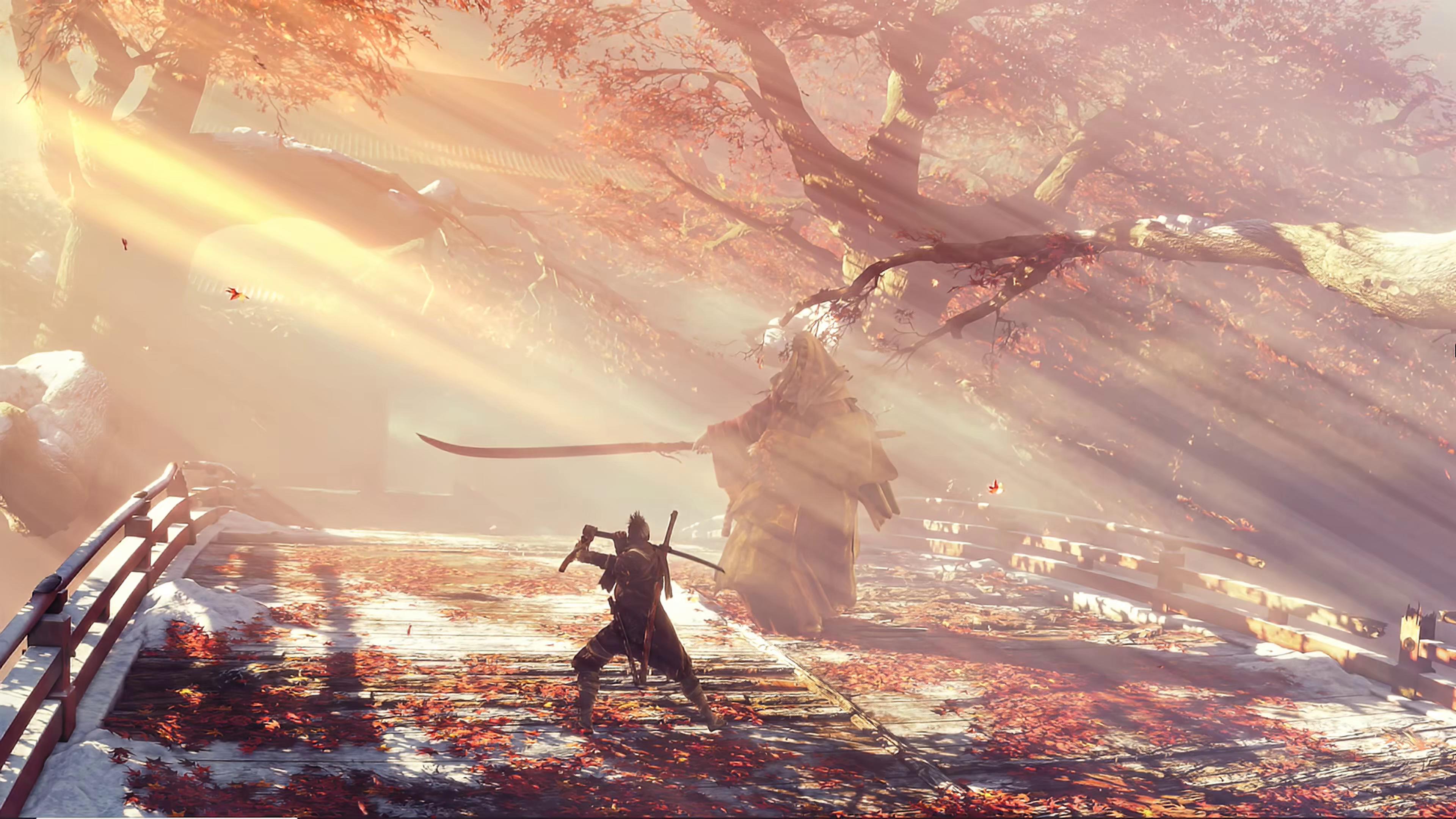 Sekiro vs Corrupted Monk Live Wallpaper