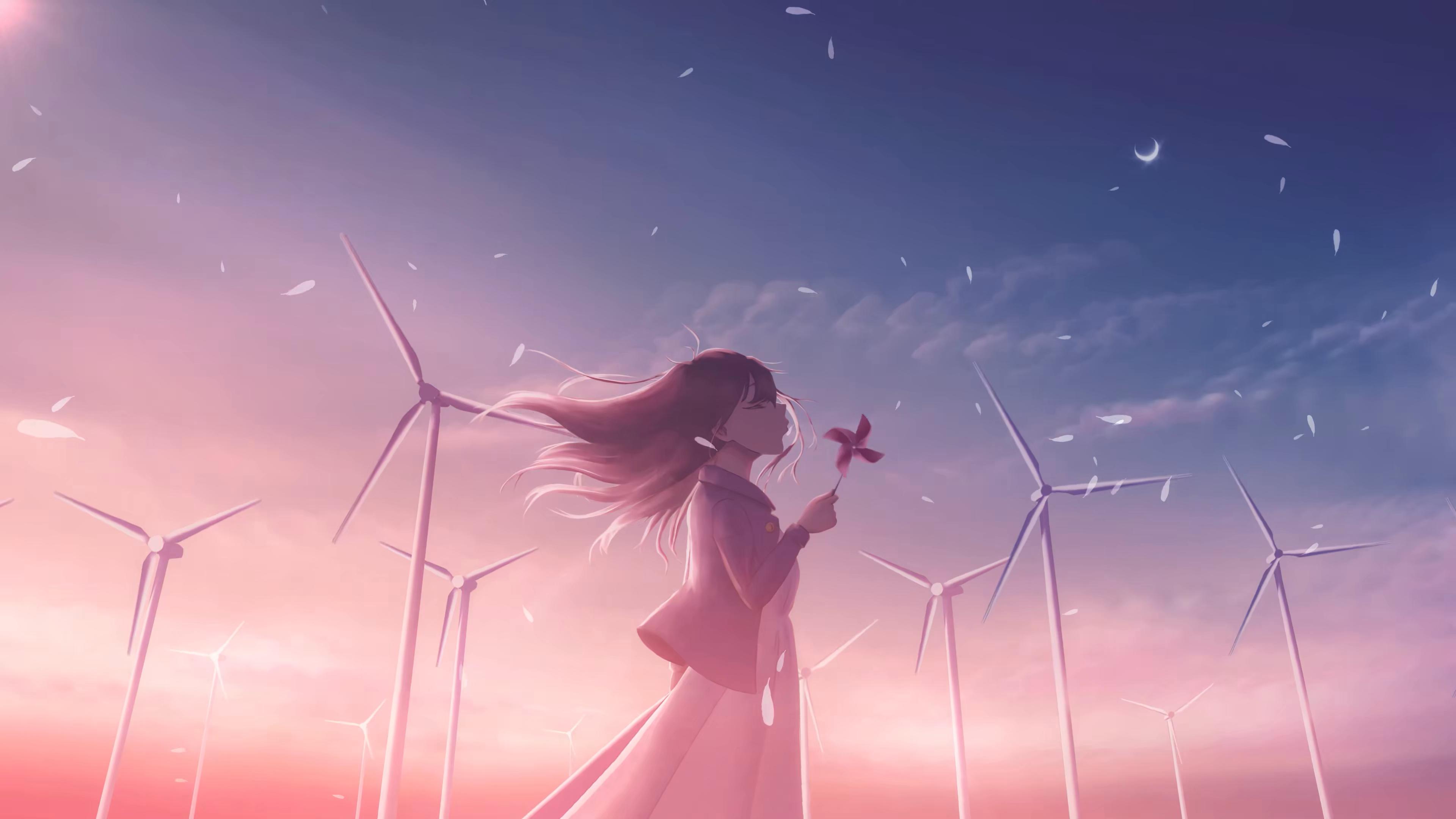 Dreamy Windmill Mobile Live Wallpaper
