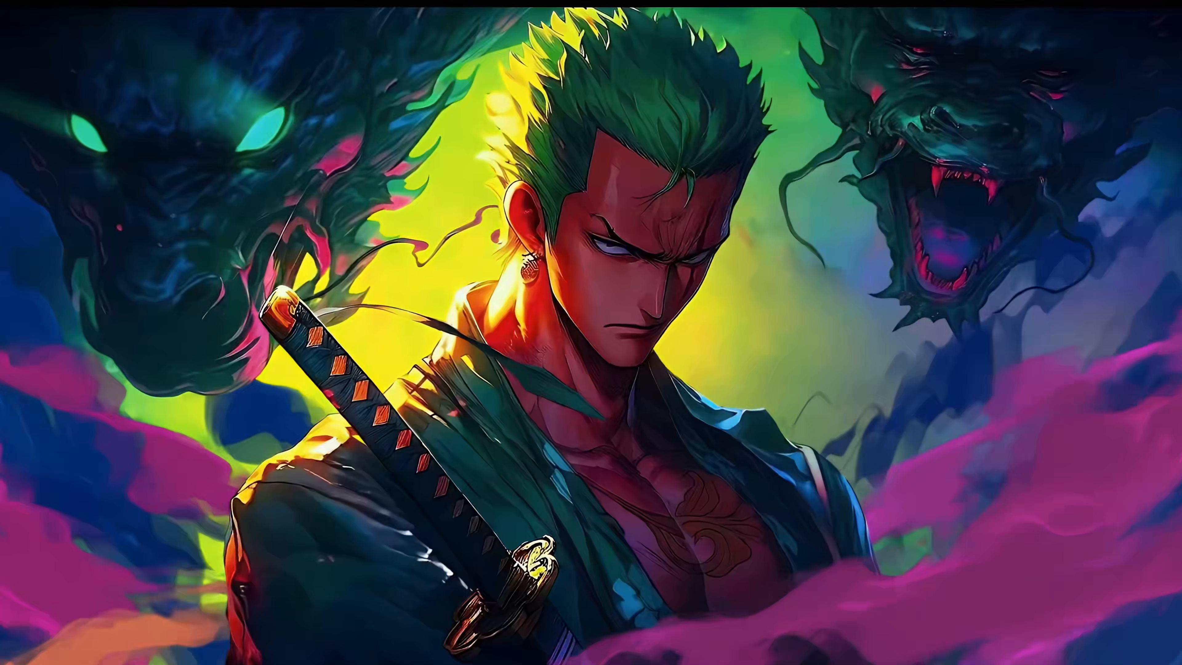 Roronoa Zoro Twin Dragon Live Wallpaper