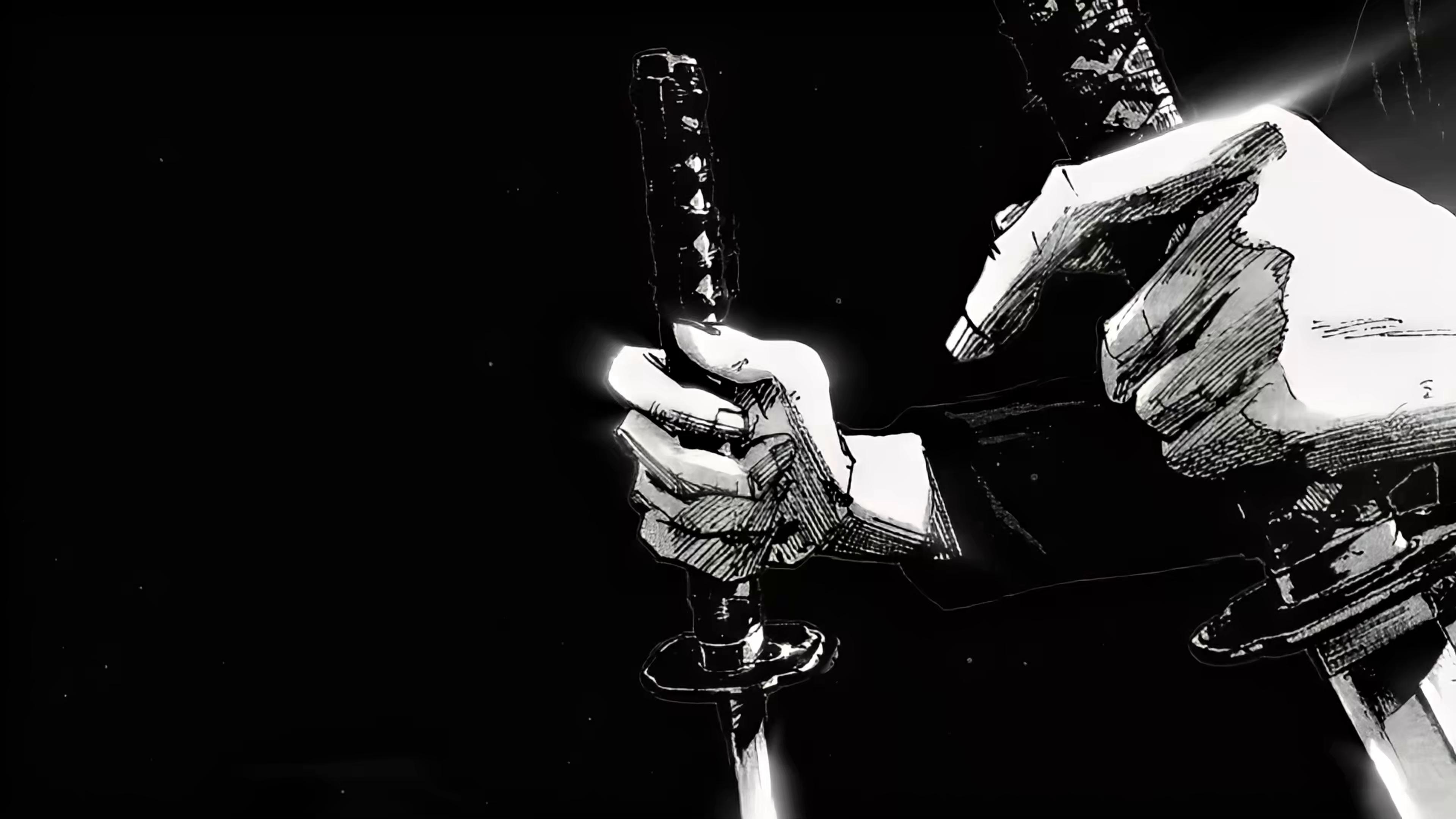 Musashi (Vagabond) With Dual Katana Mobile Live Wallpaper