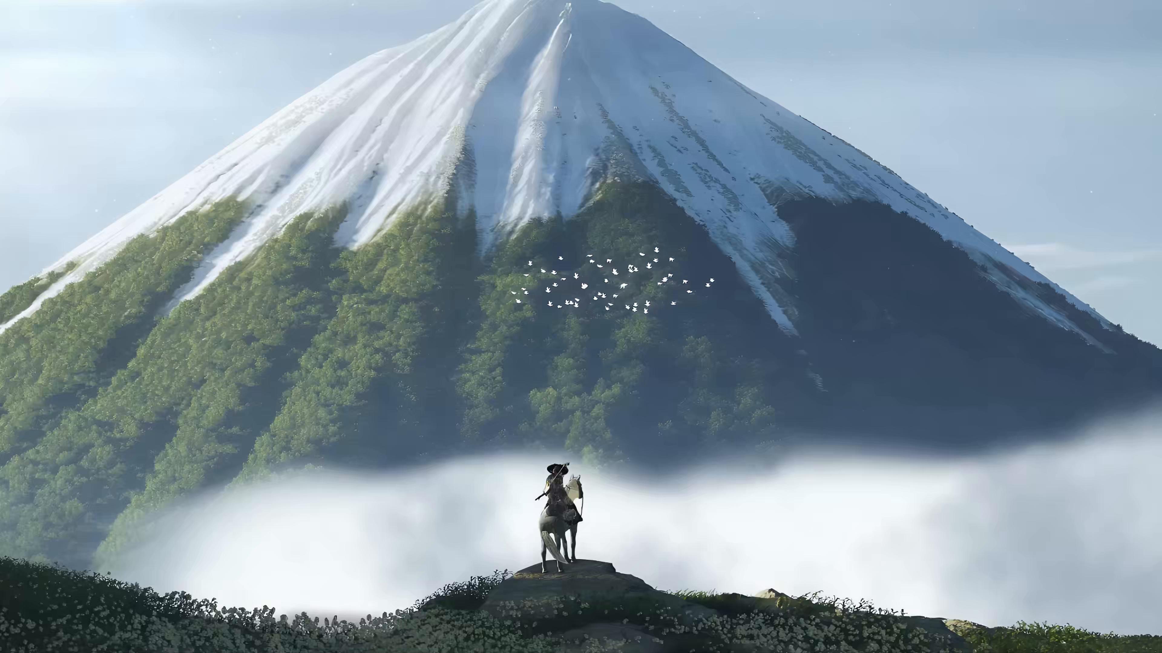 Ghost of Yotei: Mist and Mountain Live Wallpaper